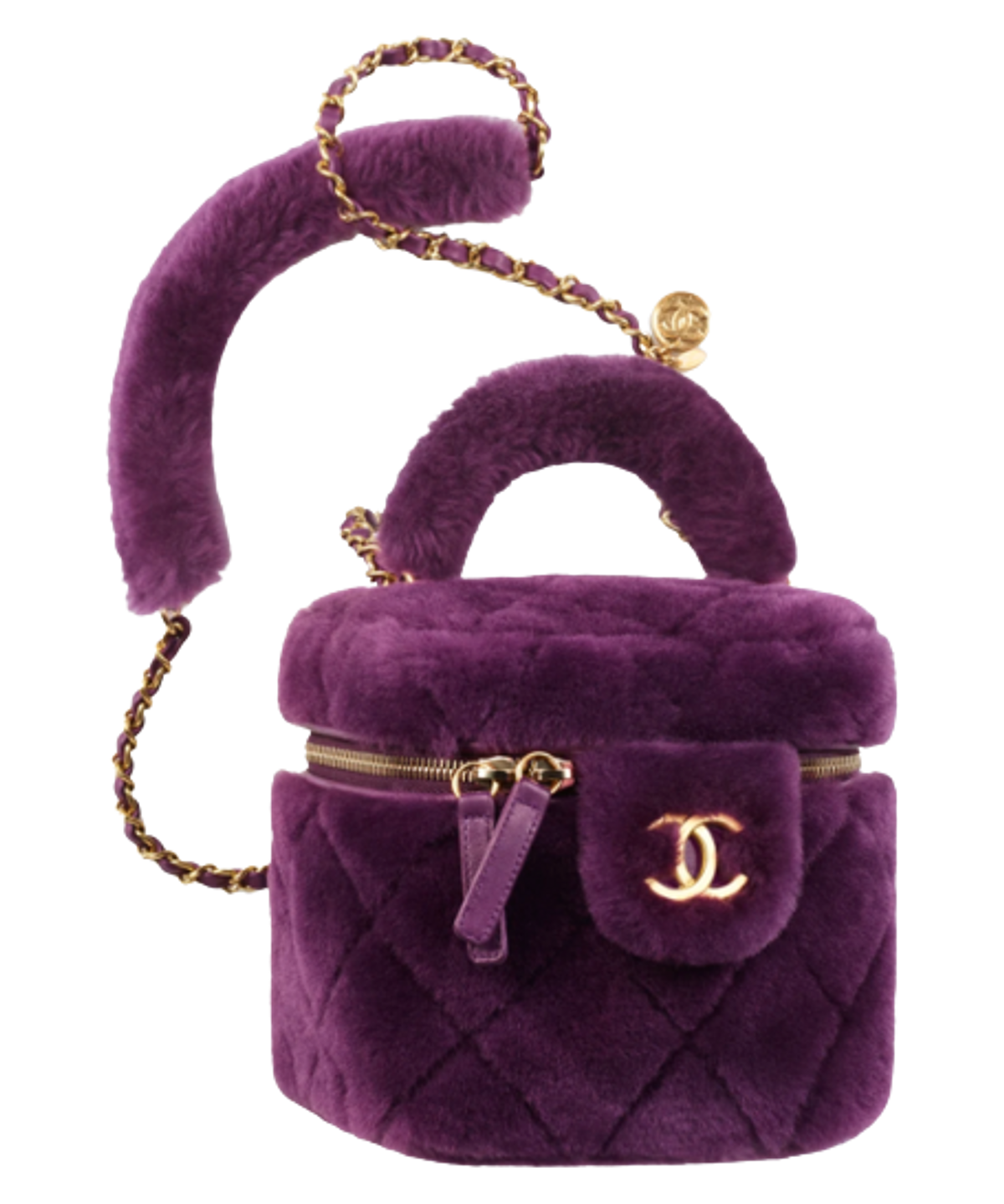 Chanel Shearling Lambskin Gold Tone Metal Bag | WHAT’S ON THE STAR?