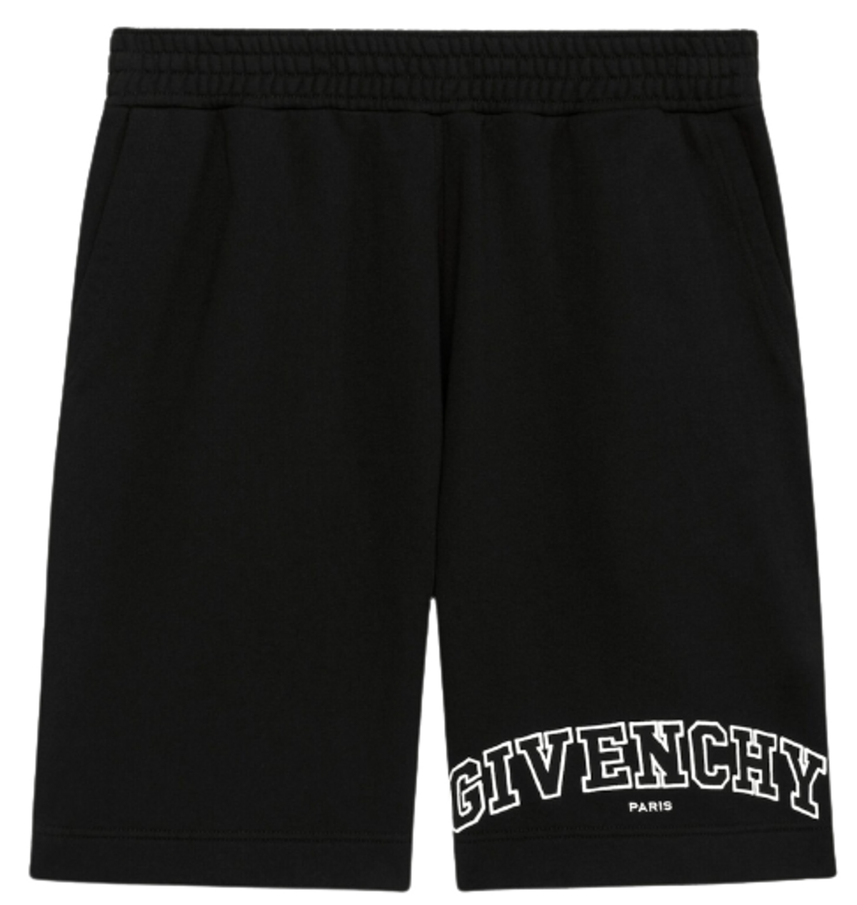 Givenchy Embroidered Fleece Black Bermuda Shorts | WHAT’S ON THE STAR?