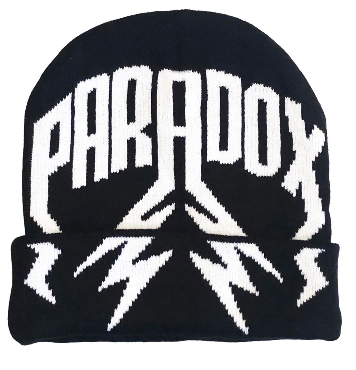 Paradox Lightning Arc Logo - Folded Black Beanie | WHAT’S ON THE STAR?
