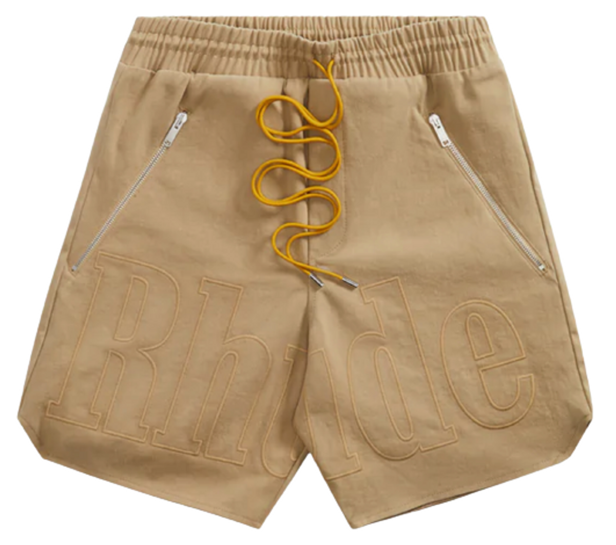 Rhude Brand-Embroidered Drawstring-Waist Cotton-twill Shorts | WHAT’S ...