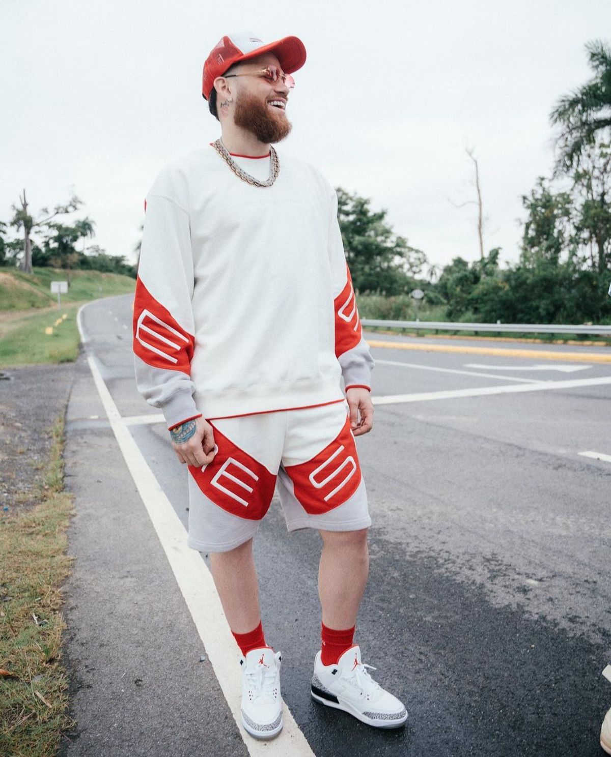 Miky Woodz Outfit from September 6, 2022 | WHAT’S ON THE STAR?