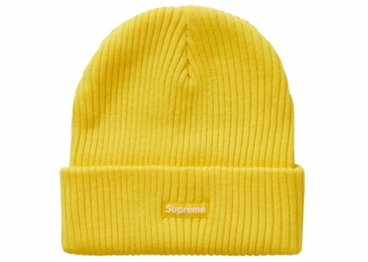 Supreme Wide Rib Yellow Beanie Hat | WHAT’S ON THE STAR?