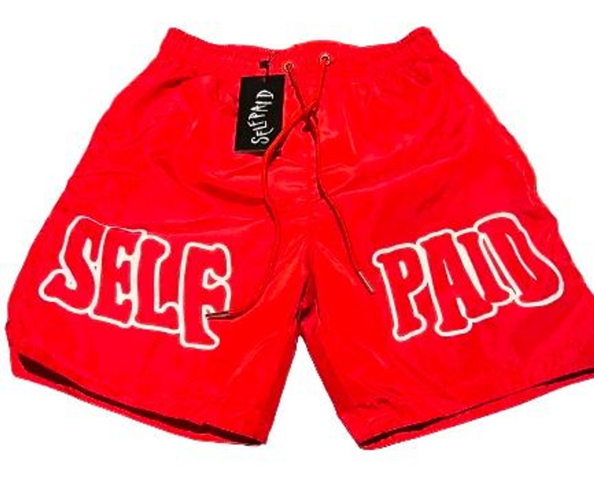 Selfpaid Logo Red Shorts | WHAT’S ON THE STAR?