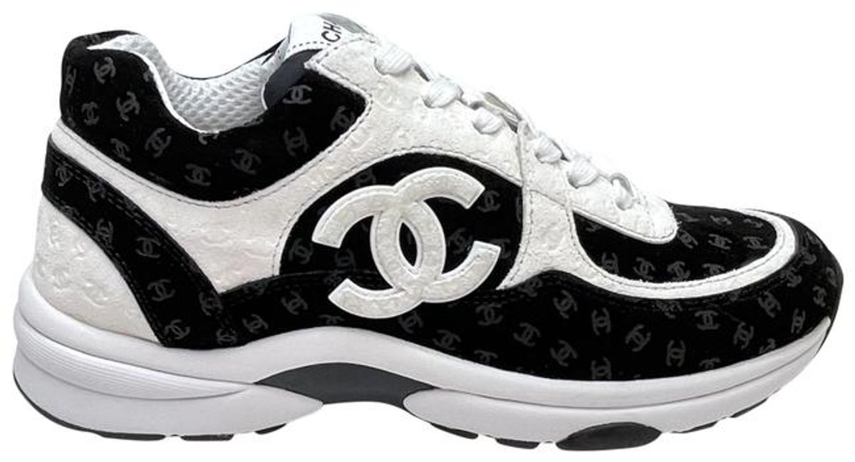 Chanel Black White Cc Logo Trainers Sneakers | WHAT’S ON THE STAR?