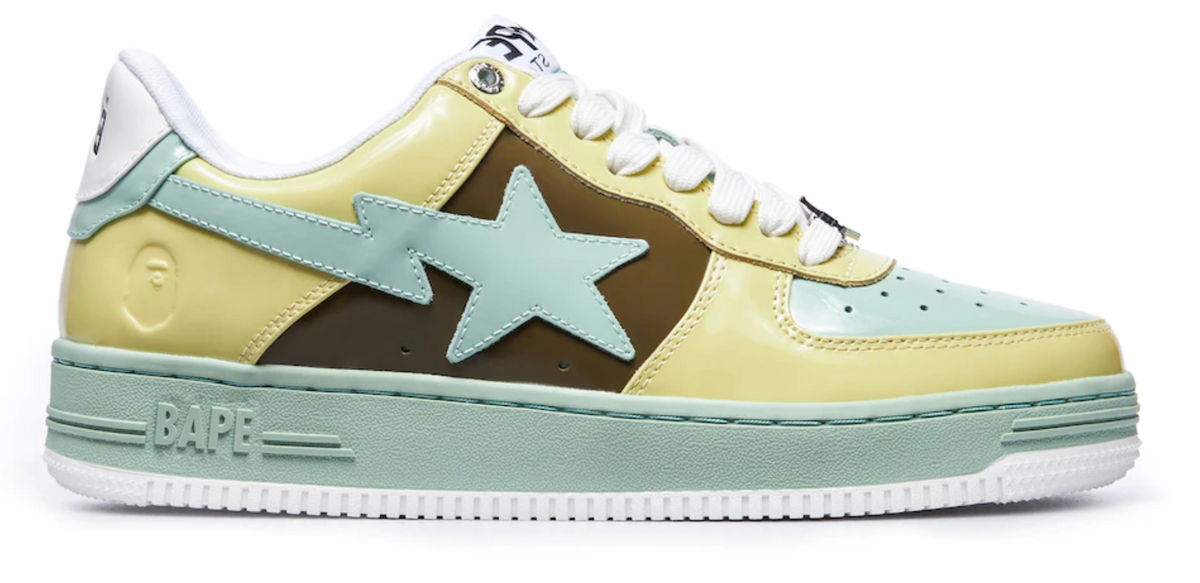 Bape BapeSta Nostalgic Yellow Green Sneakers | WHAT’S ON THE STAR?
