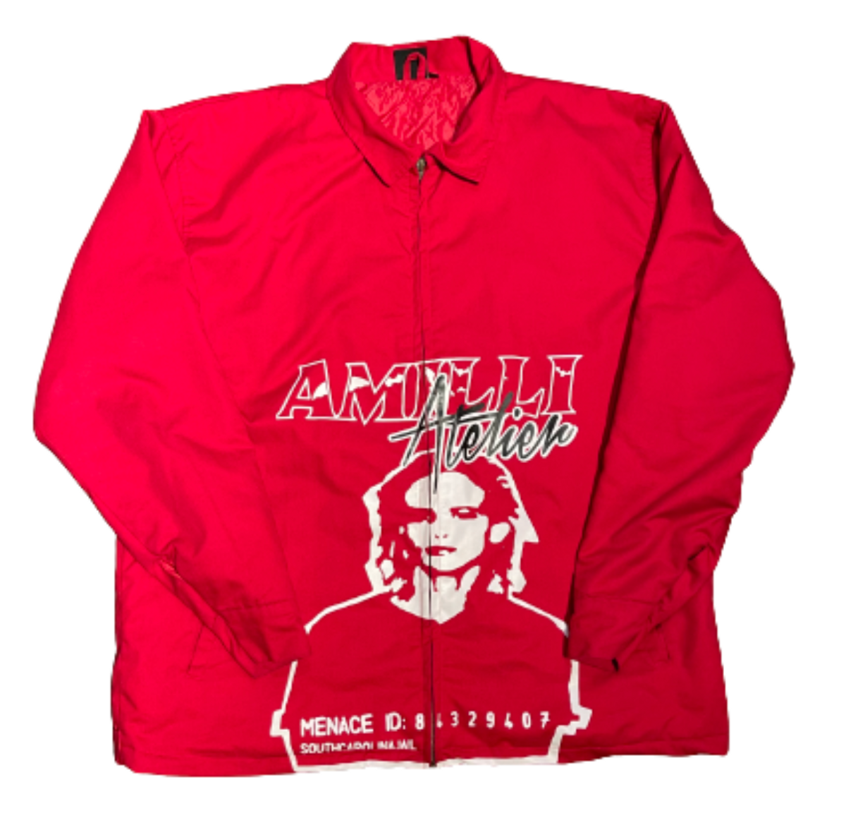 Amilli Atelier Red Insulated Eisenhower Mugshot Jacket | WHAT’S ON THE ...