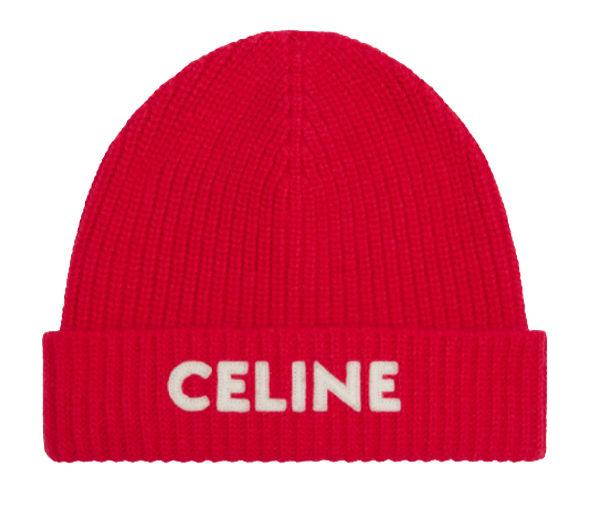 Celine Red Logo Patch Beanie | WHAT’S ON THE STAR?