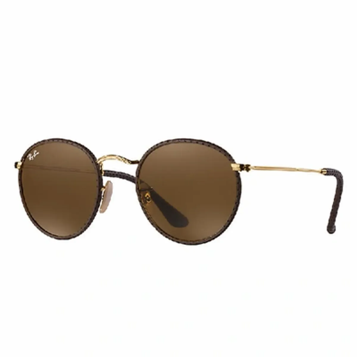 Ray-Ban Round Craft Gold Frame Brown Sunglasses | WHAT’S ON THE STAR?