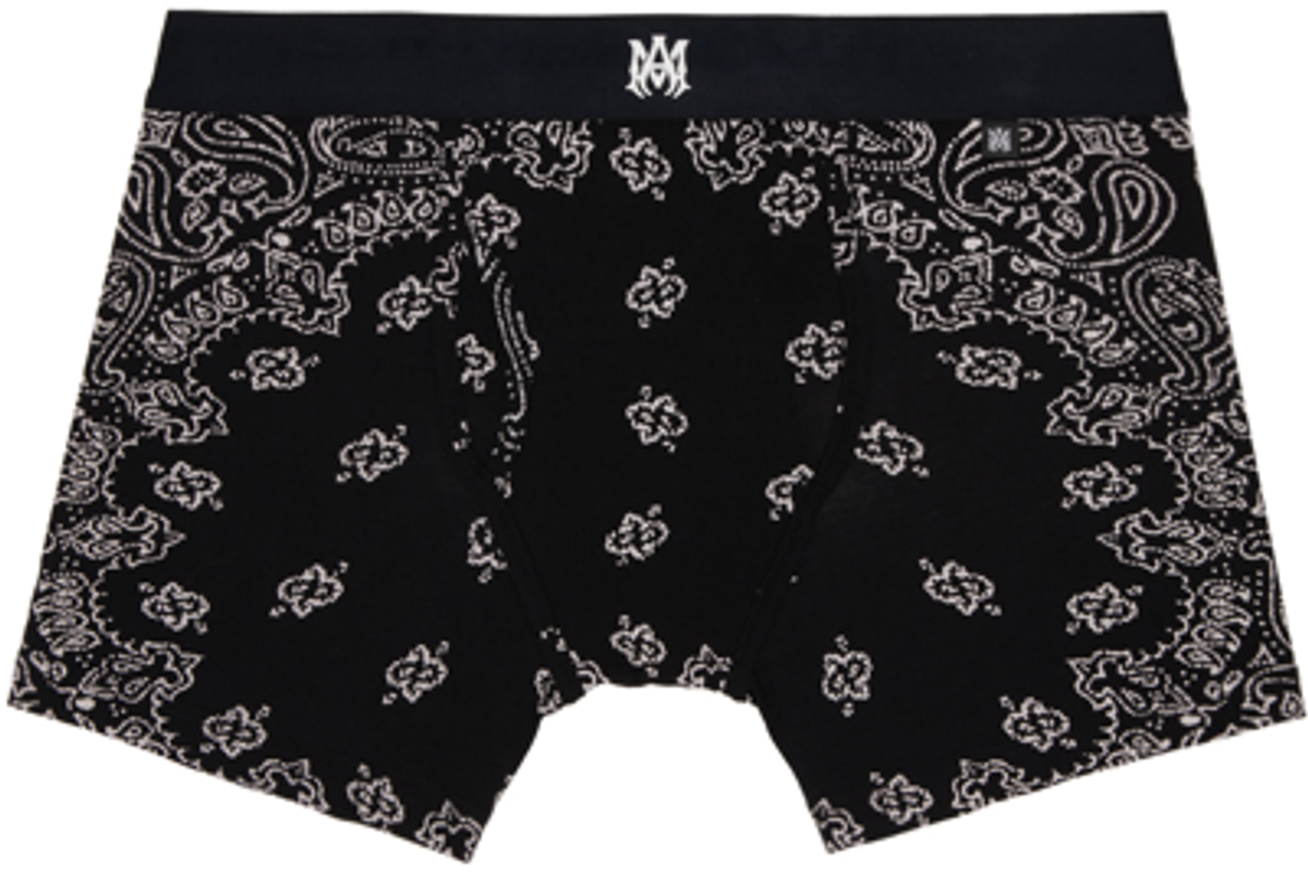 Amiri Black White Bandana Boxer Briefs | WHAT’S ON THE STAR?