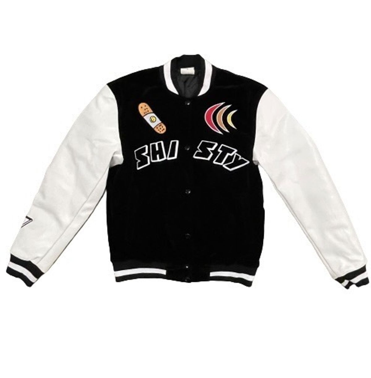 Shisty Varsity Black White Jacket | WHAT’S ON THE STAR?