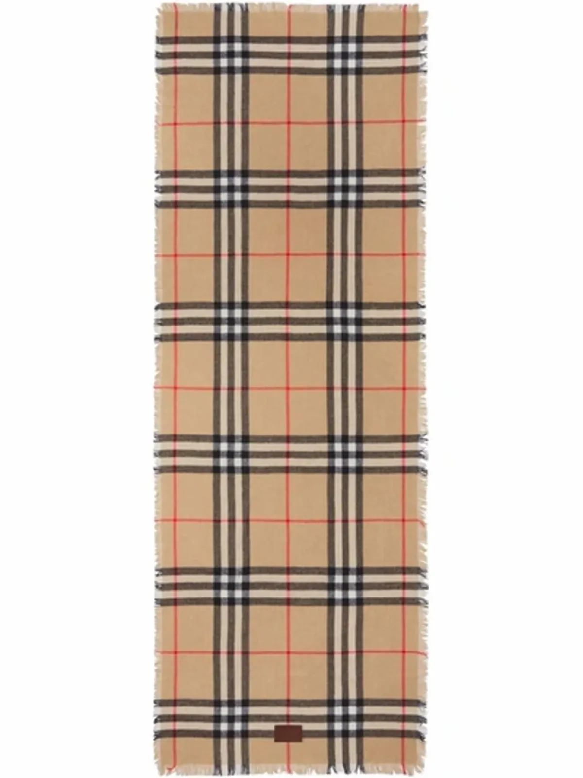 Burberry Check-pattern Scarf In Brown | WHAT’S ON THE STAR?