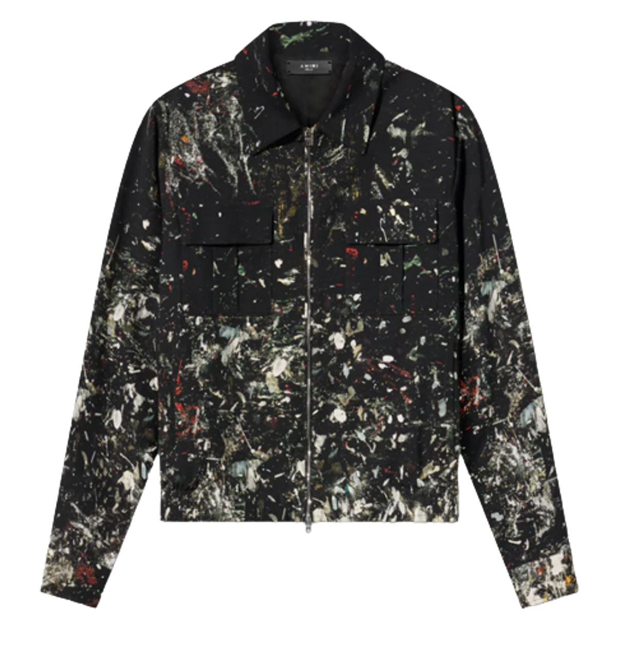 Amiri Paint Splatter Black Blouson | WHAT’S ON THE STAR?
