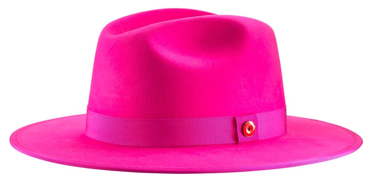 Keith And James Queen Hot Pink Pinched Crown Fedora Hat | WHAT’S ON THE ...