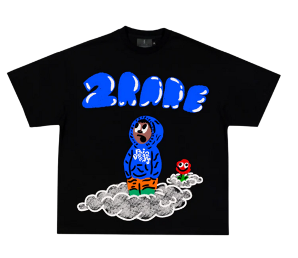 2Rare Merch Clouded It Black T-Shirt | WHAT’S ON THE STAR?