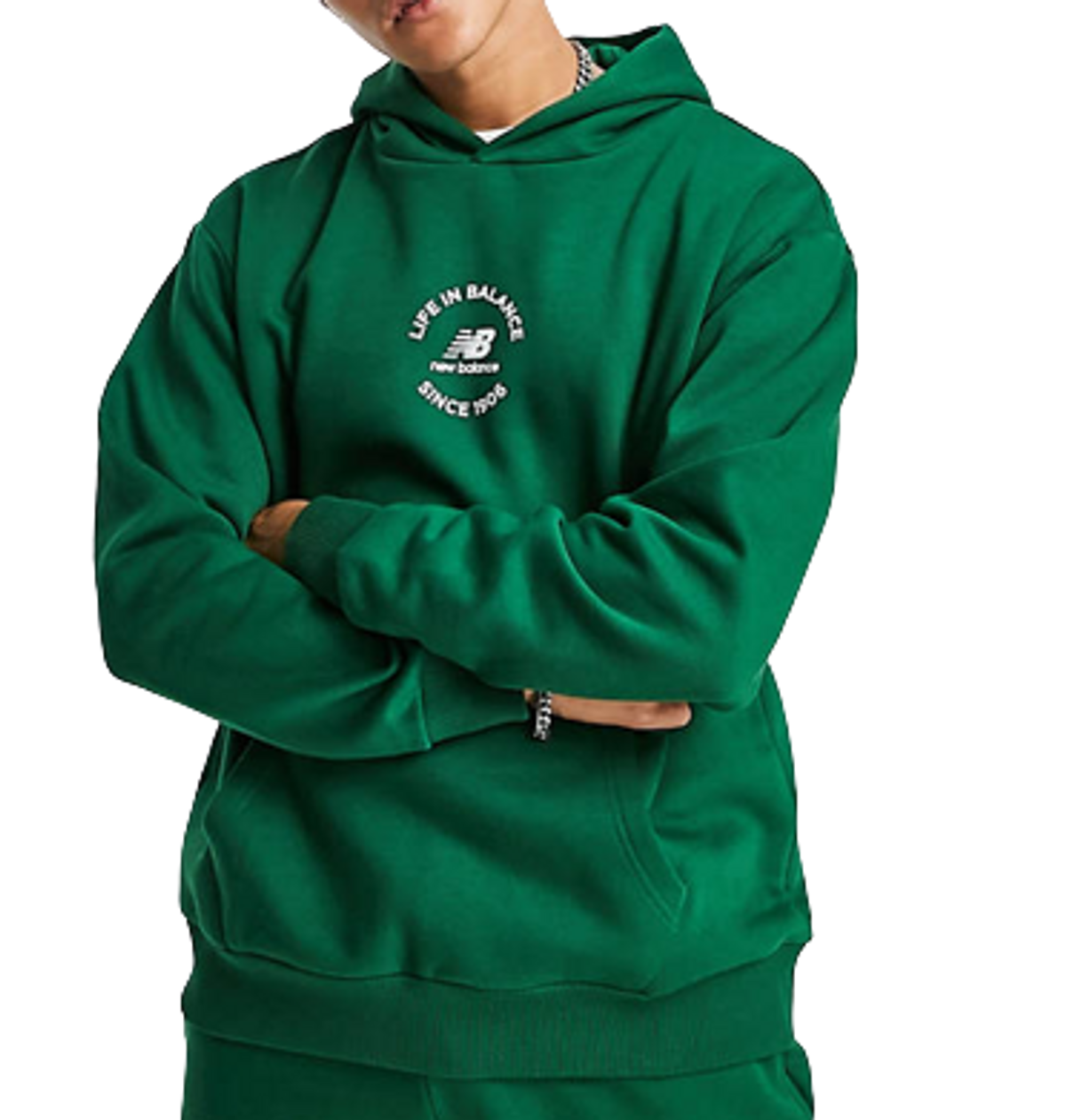 New Balance Life in balance hoodie in green | WHAT’S ON THE STAR?