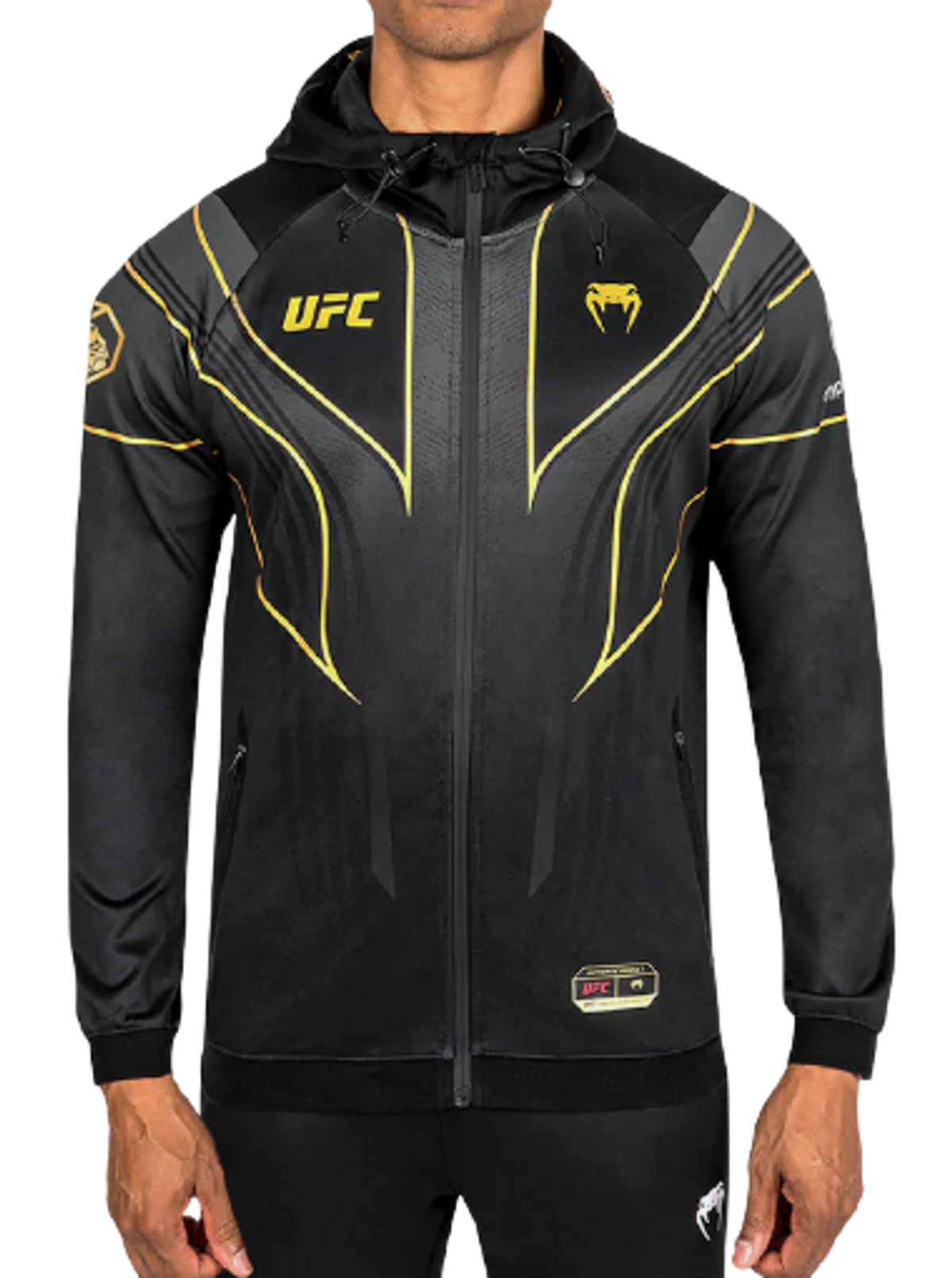 UFC Merch × Hasbulla Merch Venum Authentic Black Logo Hoodie | WHAT’S ...
