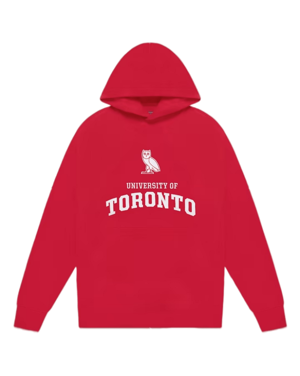 OVO × University of Toronto Merch 2022 Universit Red Hoodie | WHAT’S ON ...