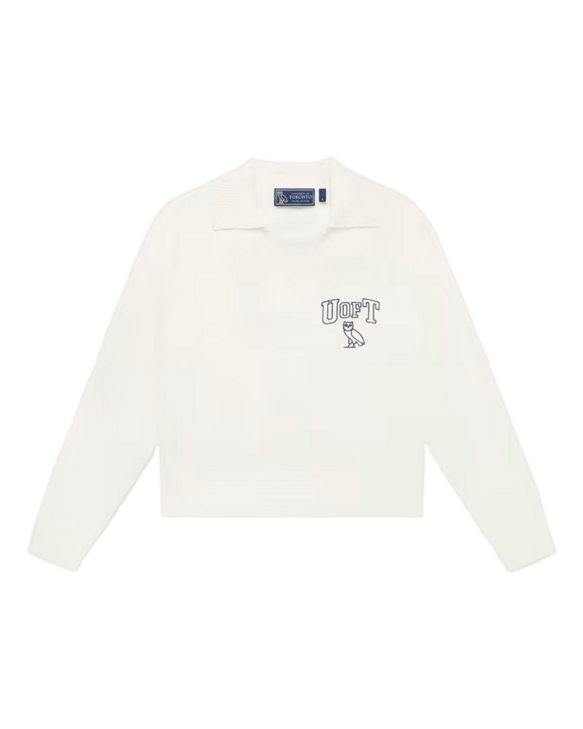 OVO × University of Toronto Merch 2022 Rugby Cream Polo Sweater | WHAT ...