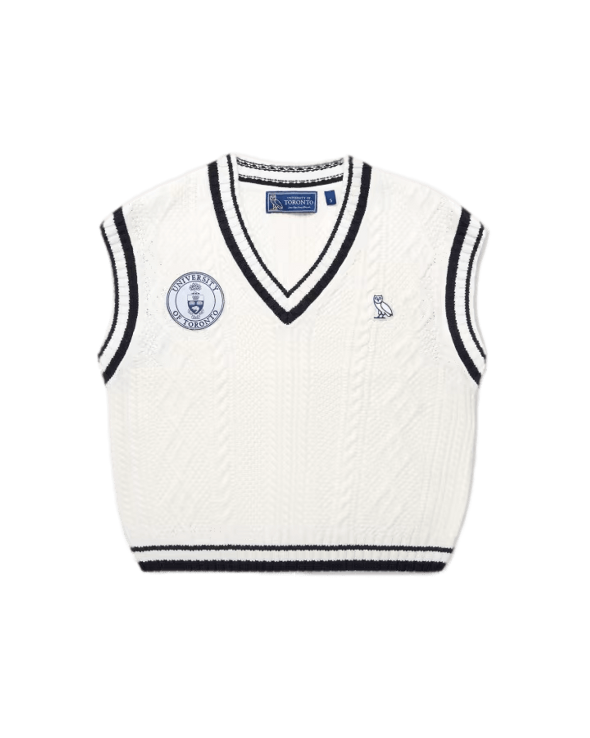 OVO × University of Toronto Merch 2022 Cable Knit Cream Sweater | WHAT ...