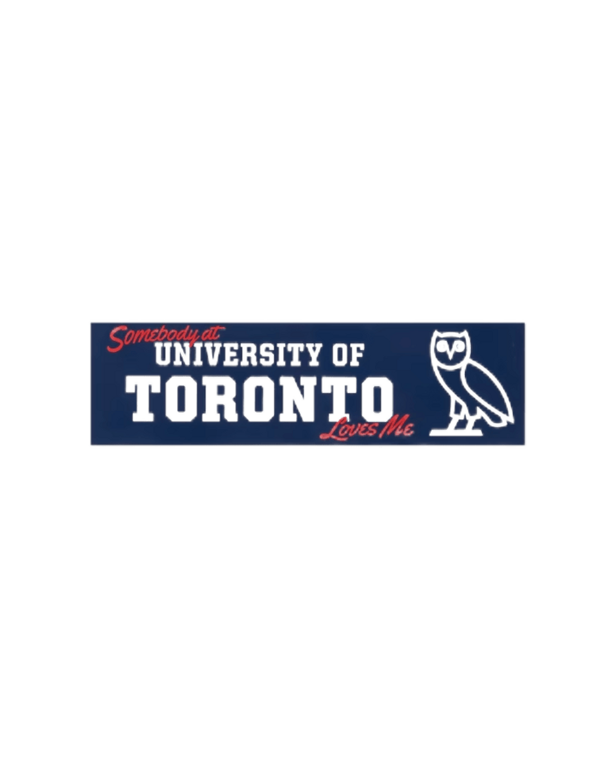 OVO × University of Toronto Merch 2022 Bumper Navy Sticker | WHAT’S ON ...