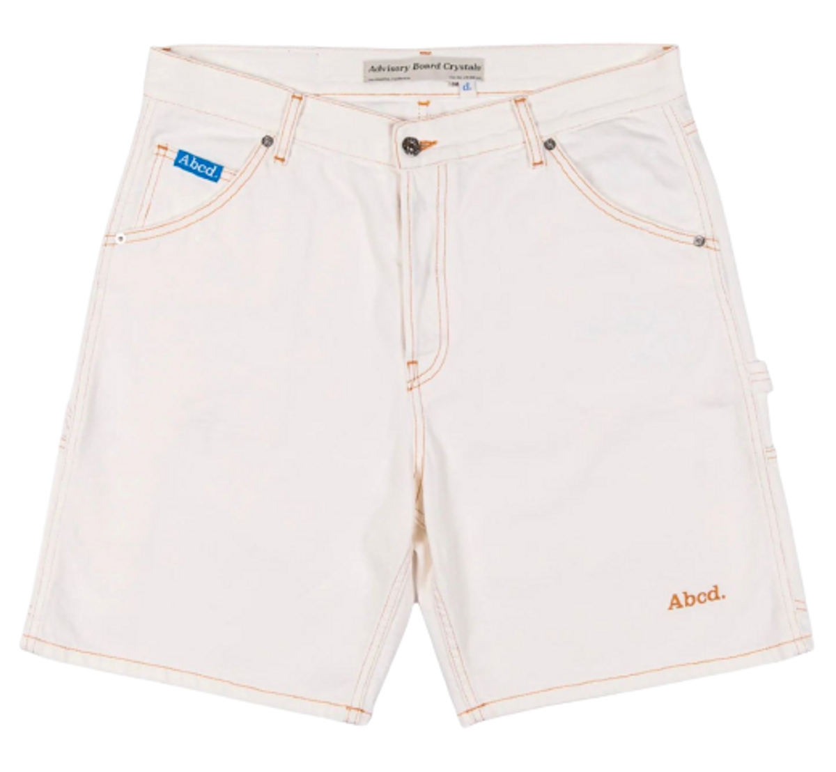 Advisory Board Crystals Abcd. White Painter Shorts | WHAT’S ON THE STAR?