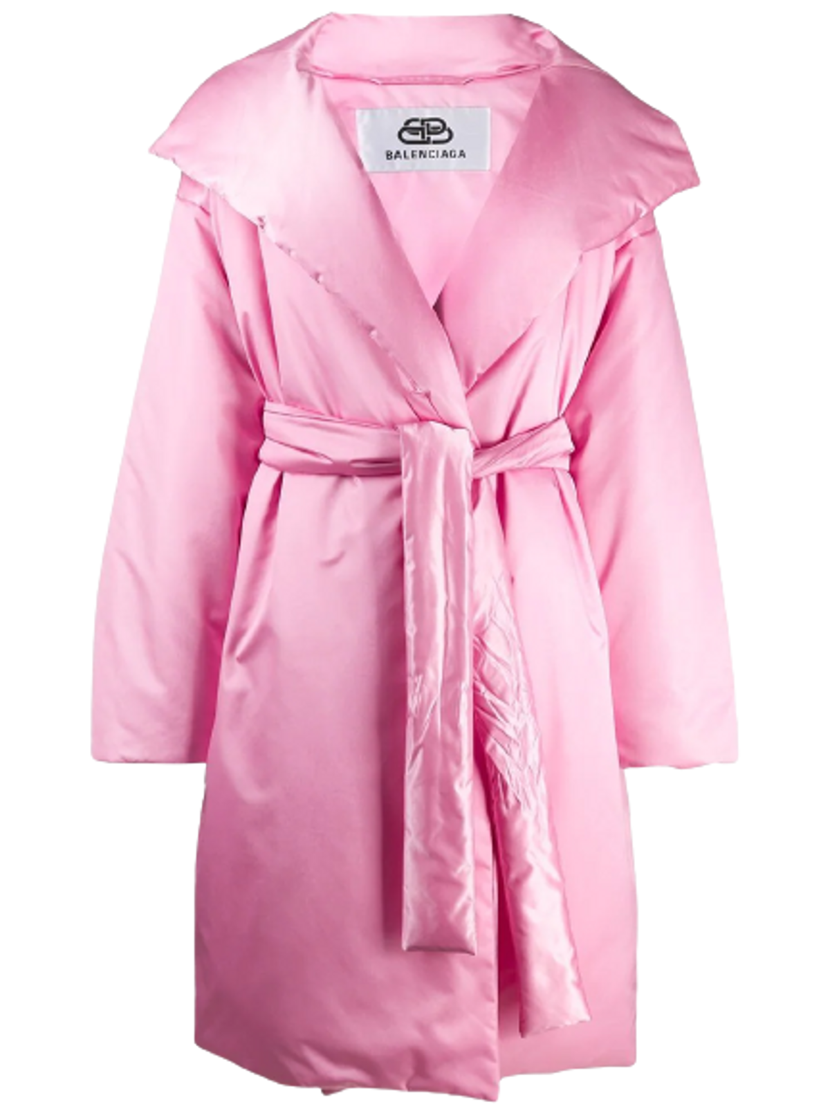 Balenciaga Long Belted Nylon Satin Puffer Coat | WHAT’S ON THE STAR?