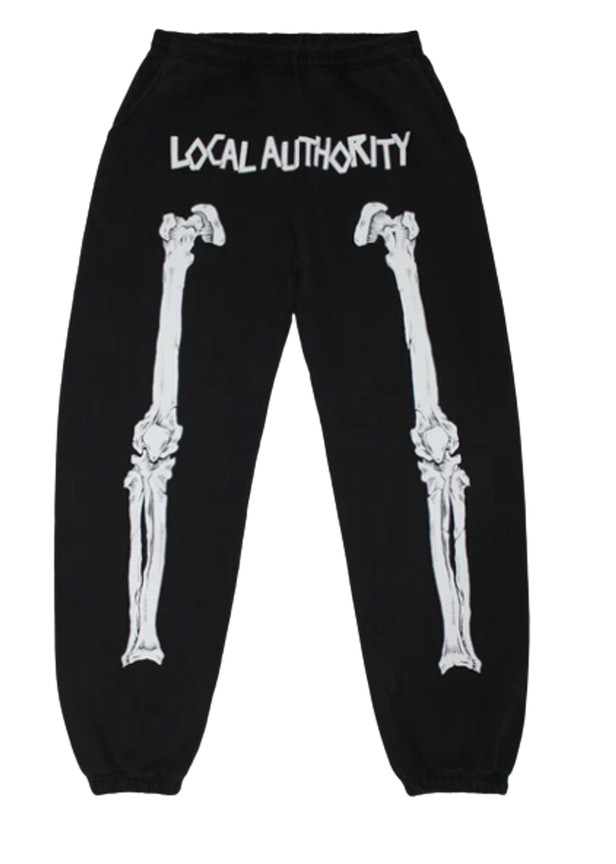 Local Authority LA Skeletal Fleece Black Hoodie | WHAT’S ON THE STAR?