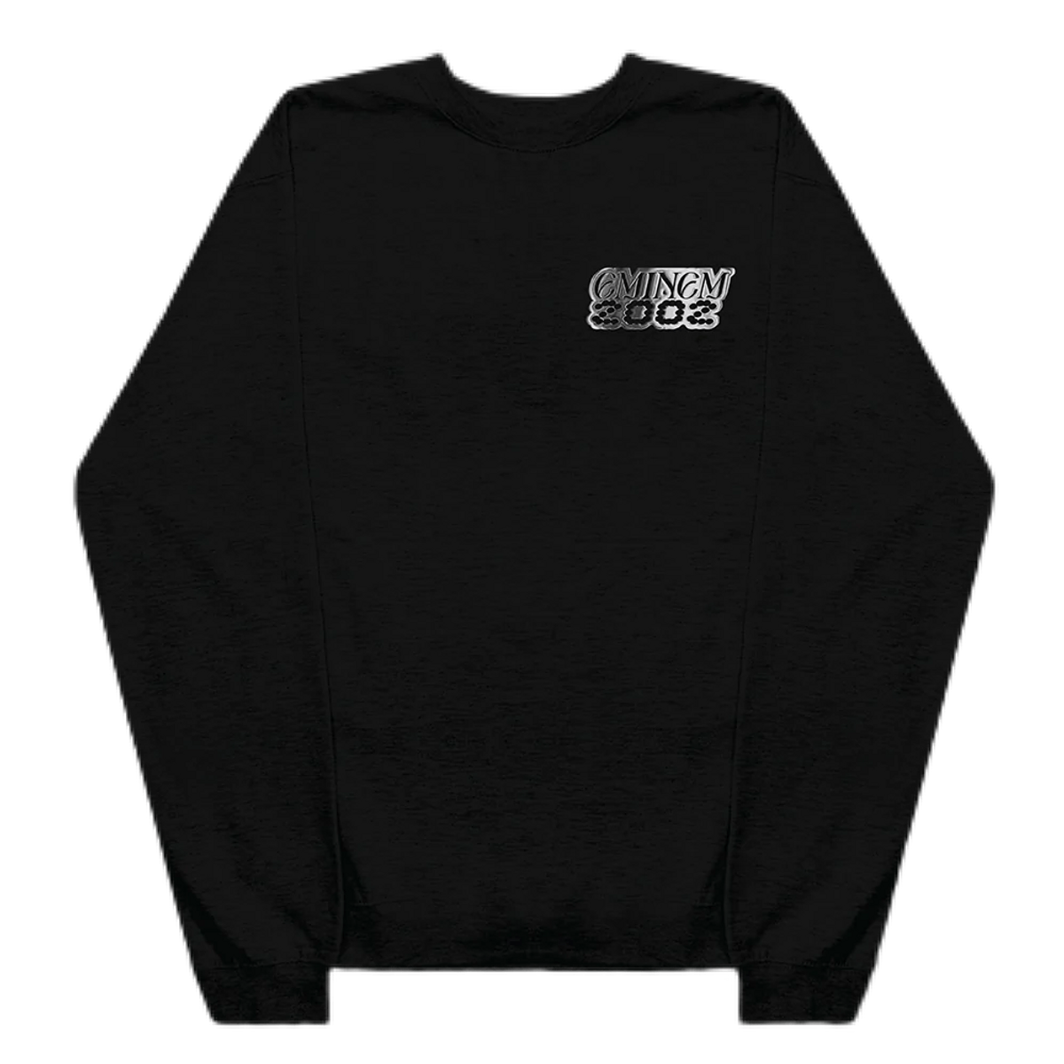 Eminem Merch 2022 Chrome Logo Black Crewneck | WHAT’S ON THE STAR?