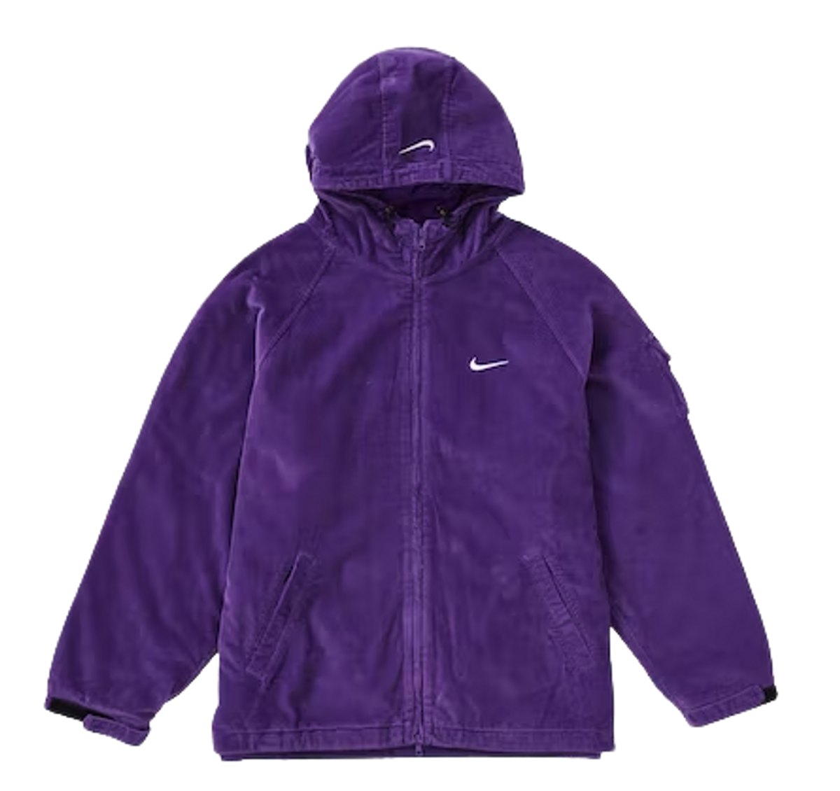 Supreme × Nike Arc Corduroy Purple Hooded Jacket | WHAT’S ON THE STAR?