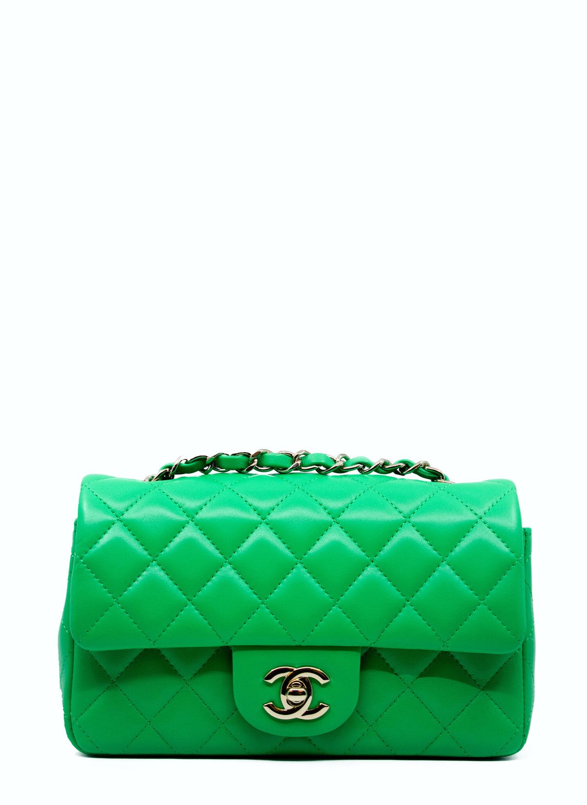 Chanel Green Rectangular Mini Flap Bag | WHAT’S ON THE STAR?