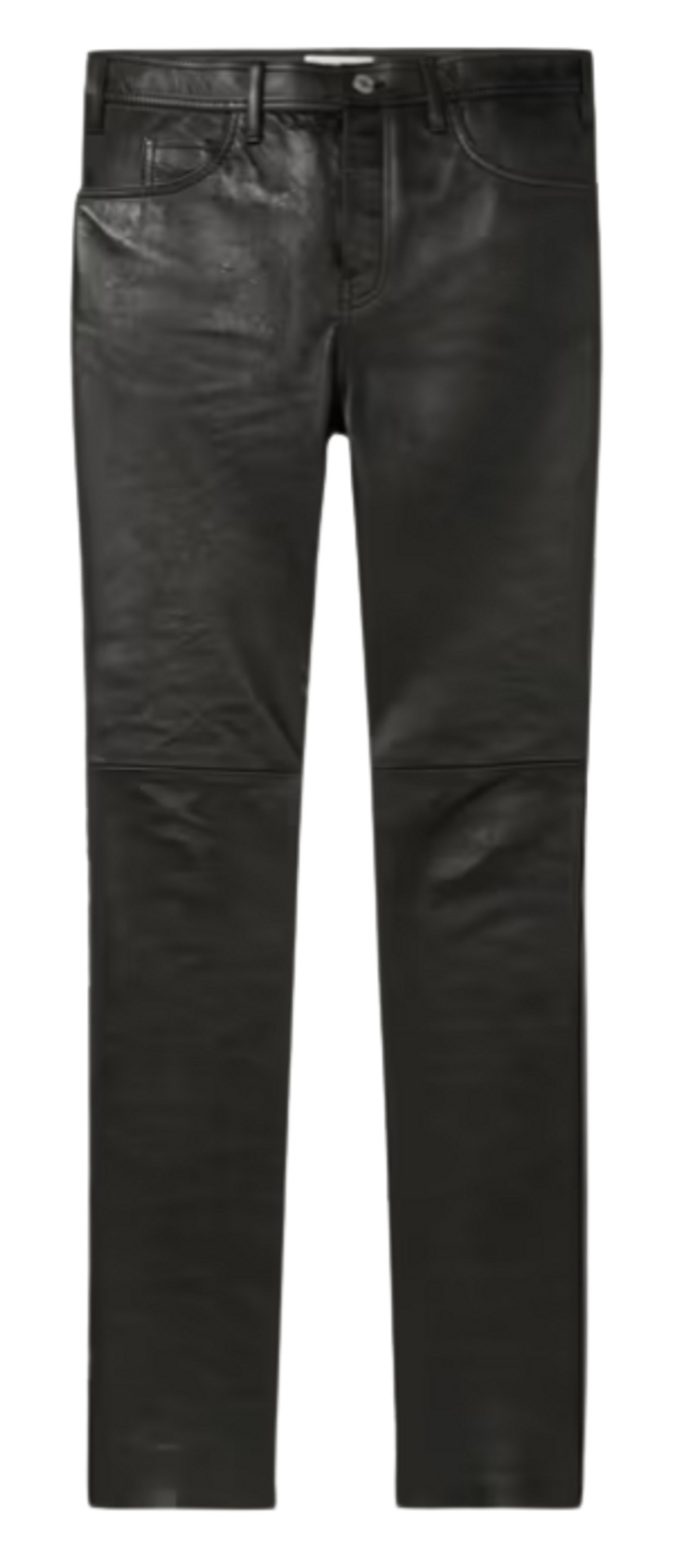 Celine Slim Black Fit Leather Trousers | WHAT’S ON THE STAR?