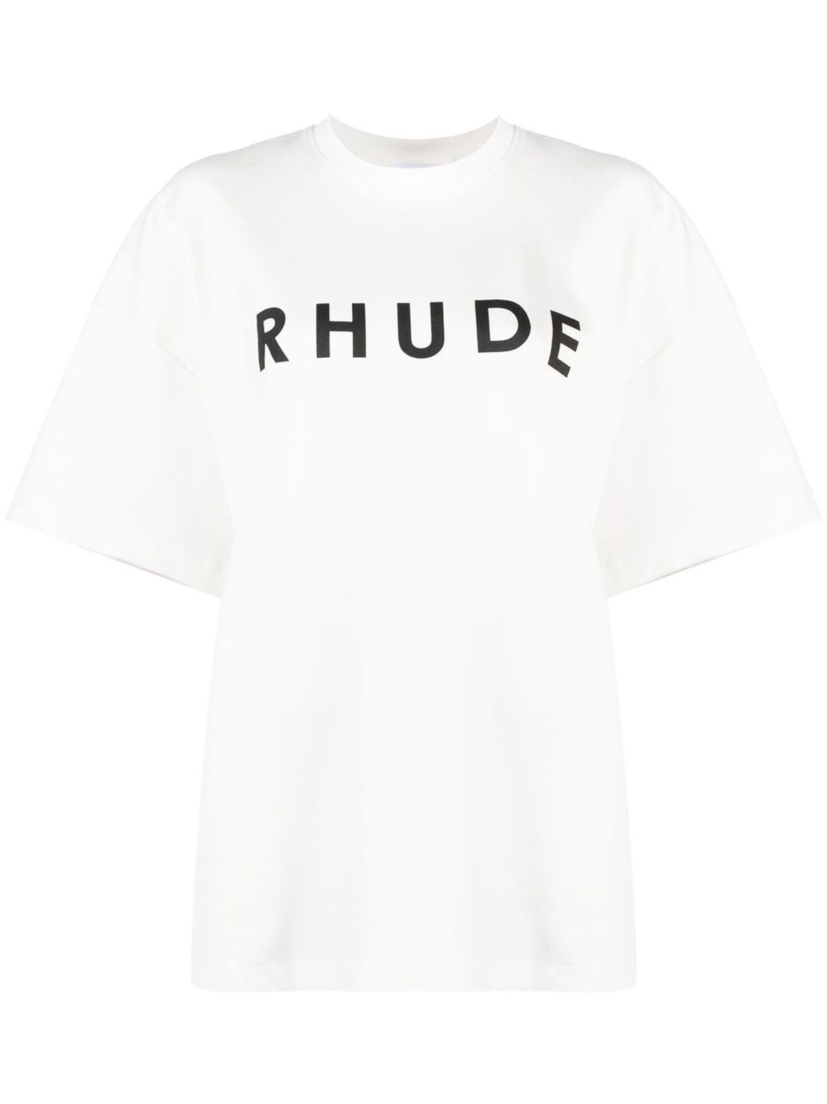 Rhude Oversized Logo White T-Shirt | WHAT’S ON THE STAR?