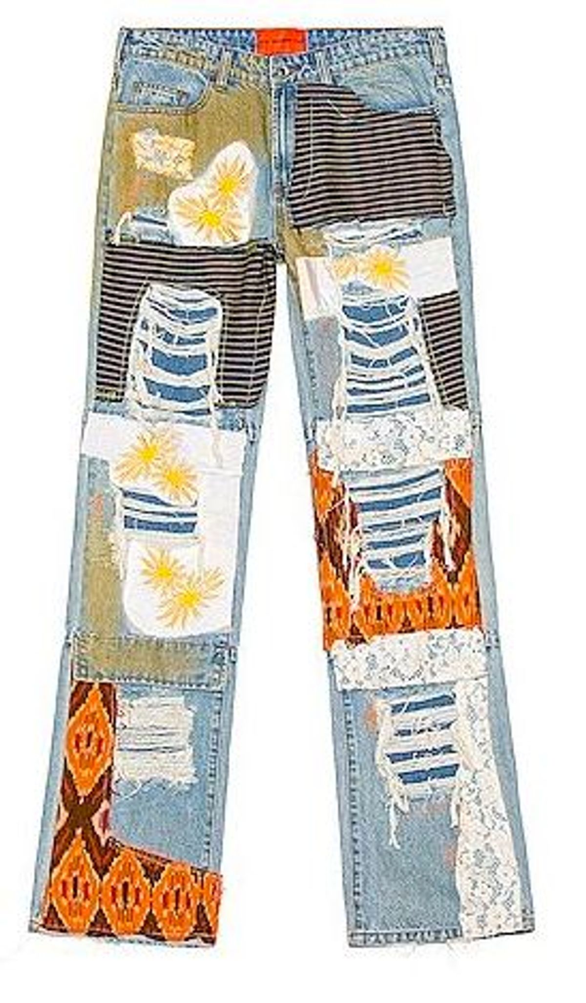 Who Decides War Dyed Applique Multi Jeans | WHAT’S ON THE STAR?