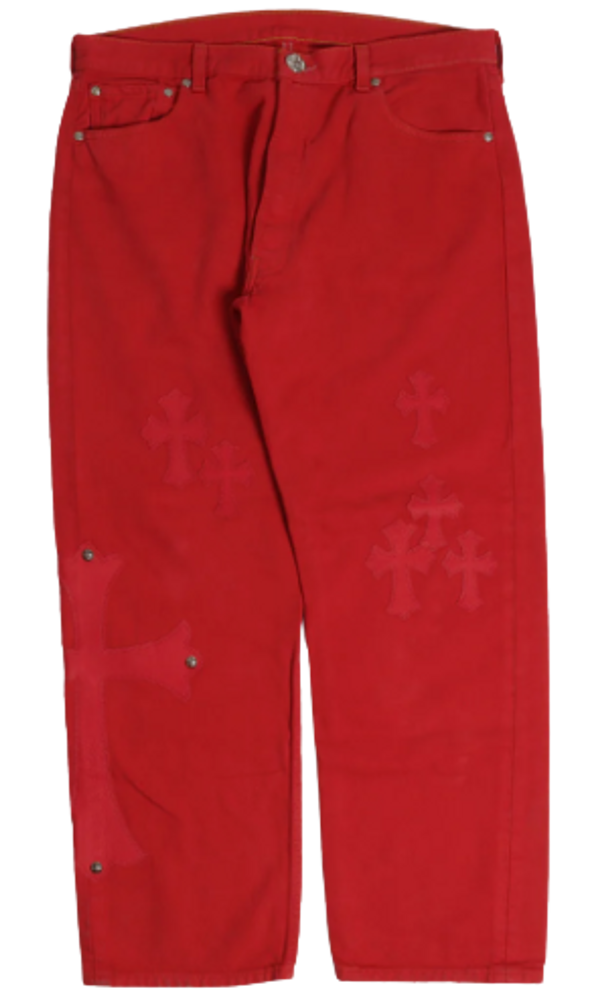 Chrome Hearts Red Cross Denim Jeans | WHAT’S ON THE STAR?