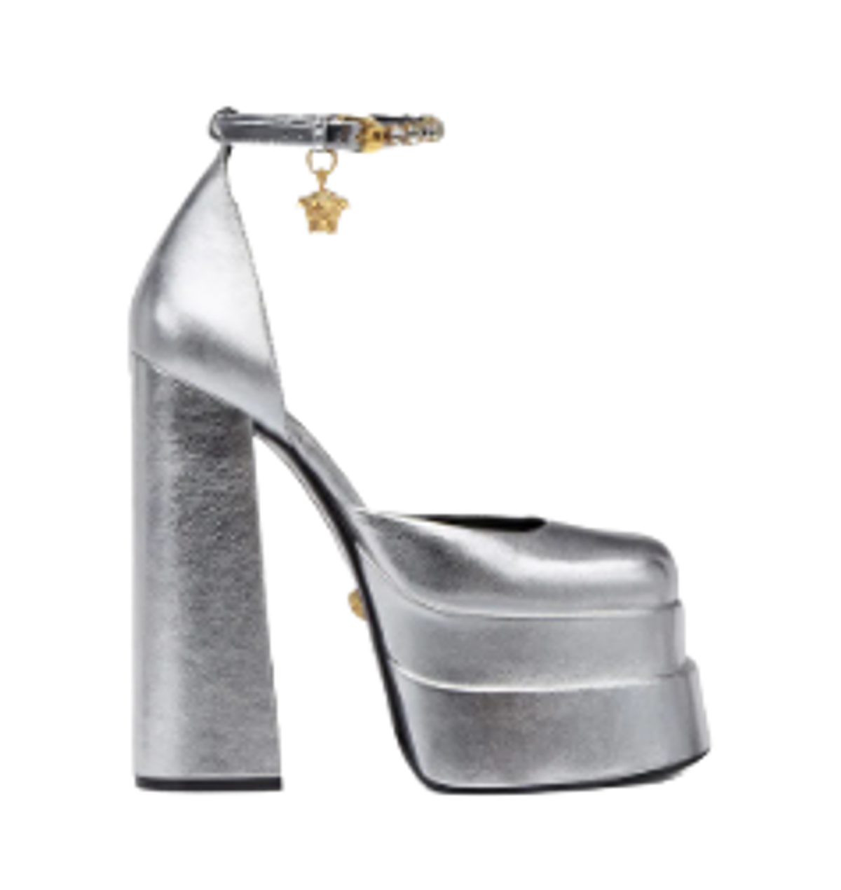 Versace Silver Medusa Aevitas Platform Pumps | WHAT’S ON THE STAR?