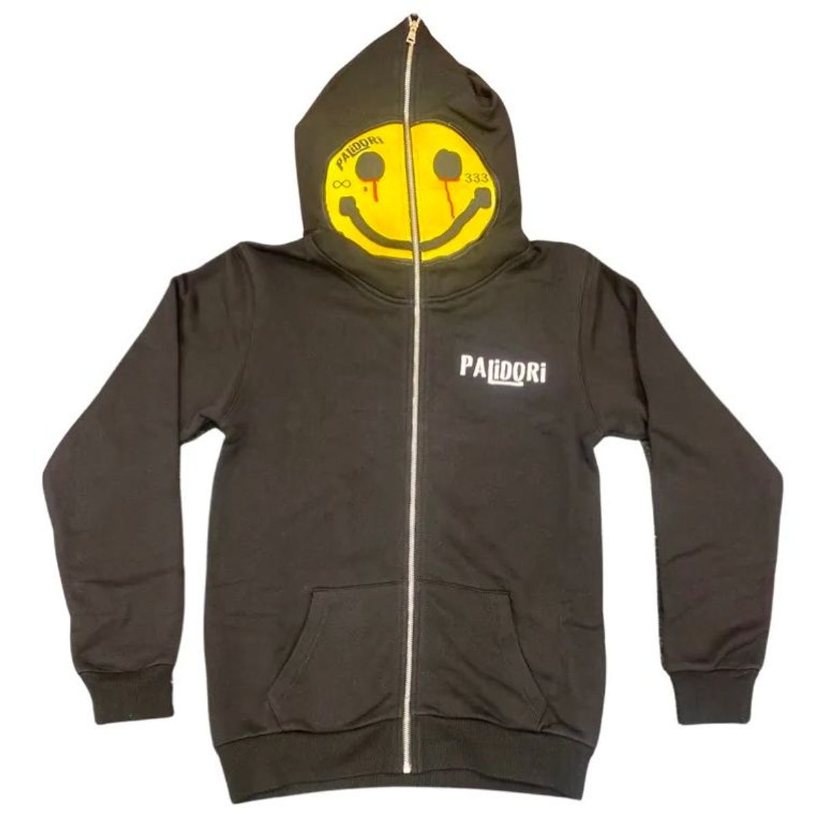Palidori Smiley Face Full Zip Up Hoodie | WHAT’S ON THE STAR?