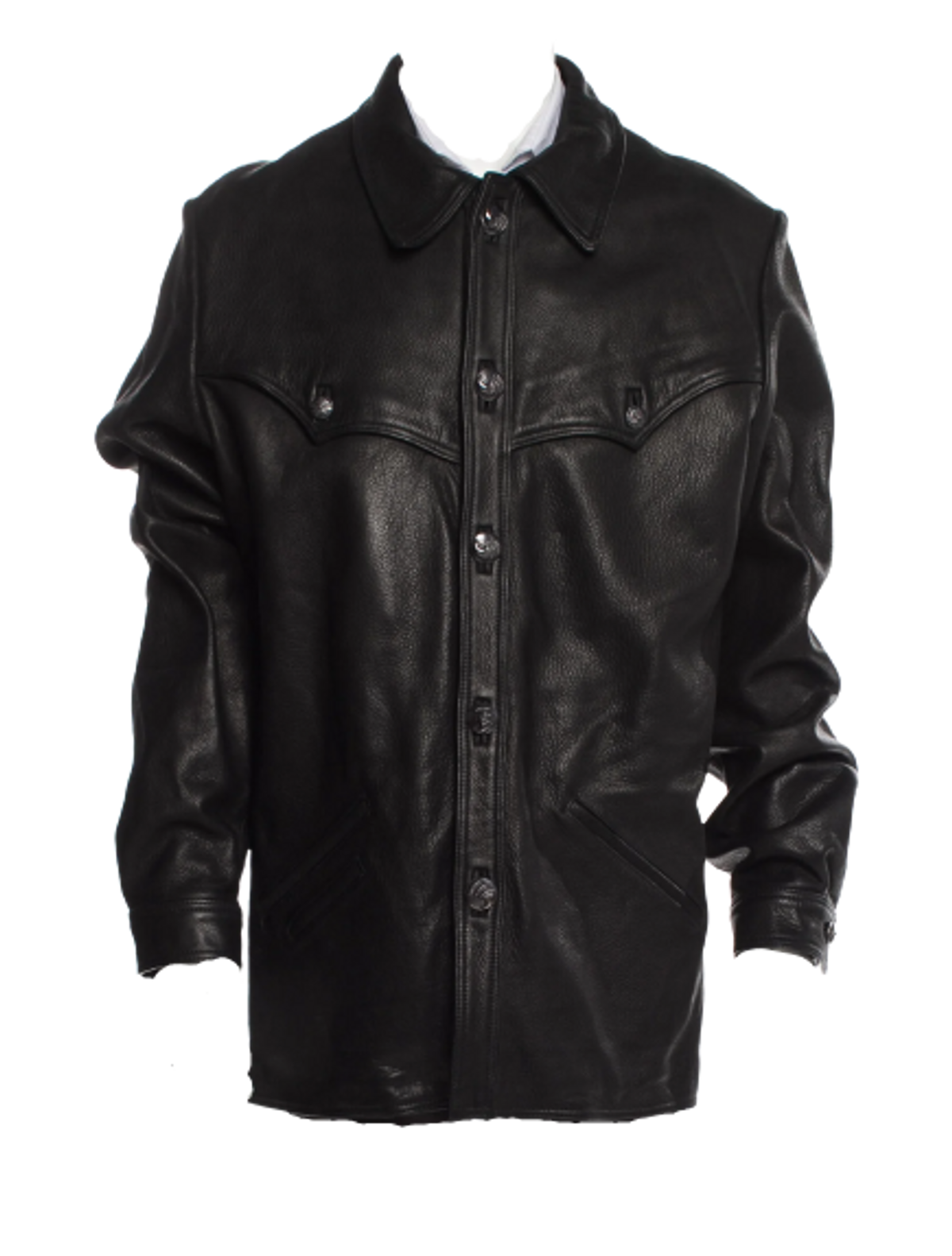 Chrome Hearts Leather Claw Button Up Moto Jacket | WHAT’S ON THE STAR?