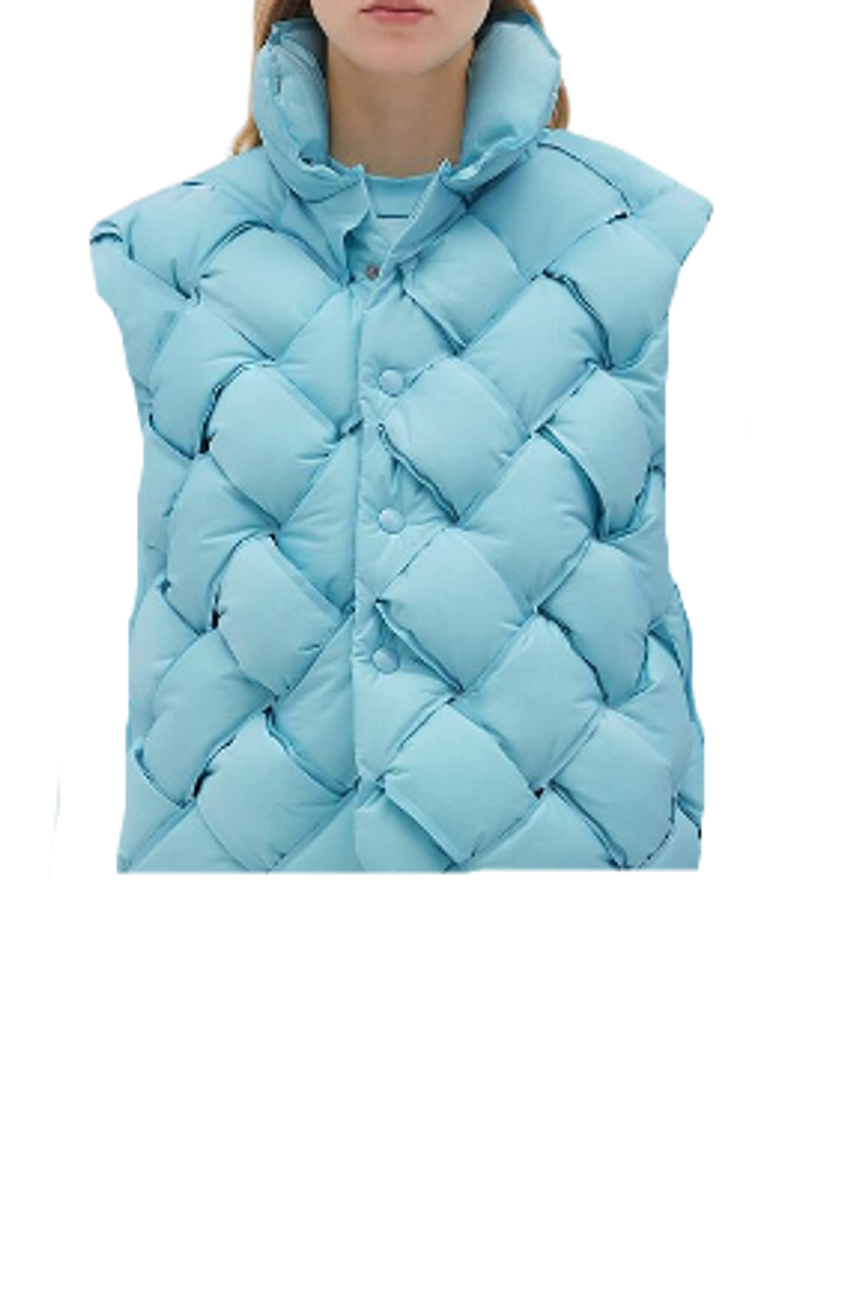 Bottega Veneta Pale Blue Gilet | WHAT’S ON THE STAR?