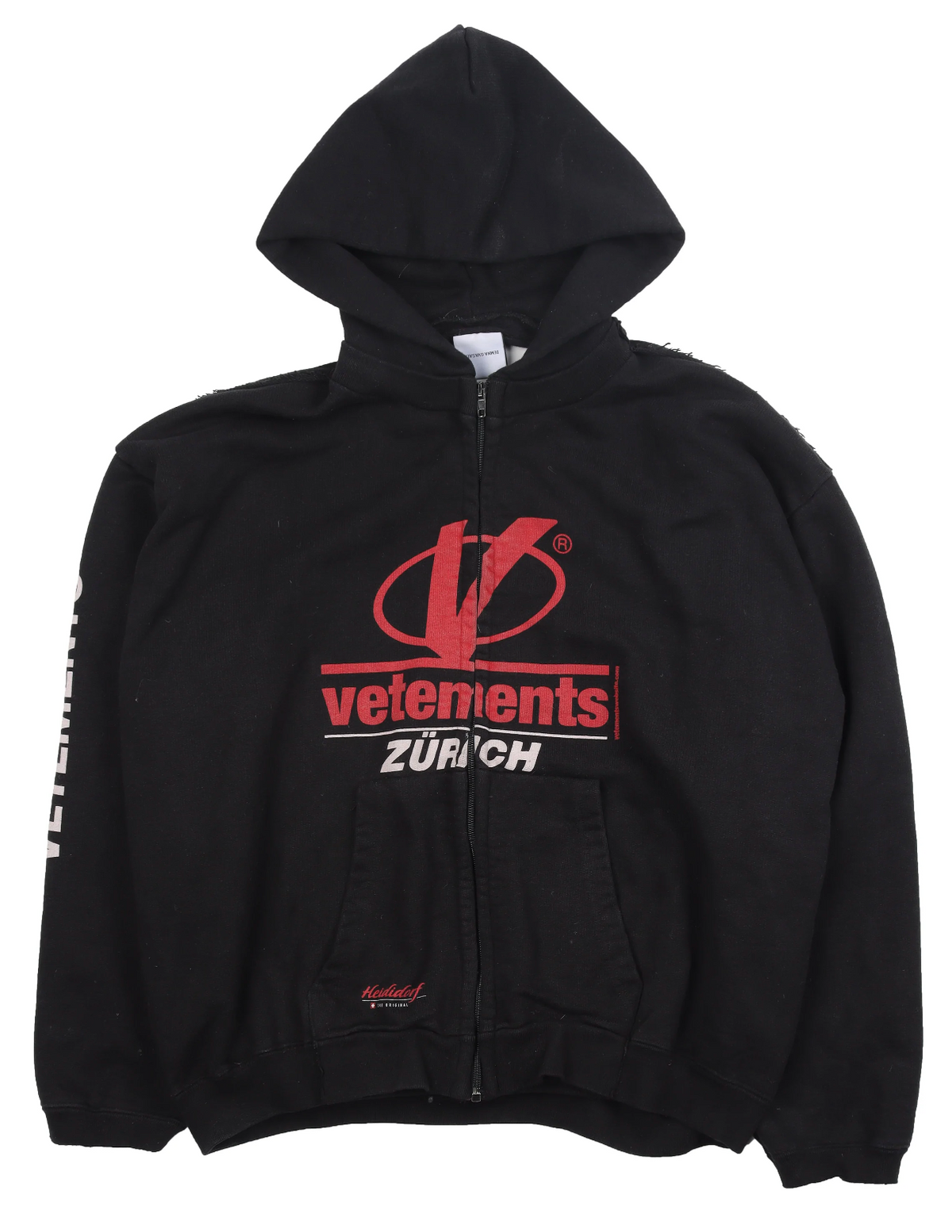 Vetements Reversible Zip-up Hoodie In Black | WHAT’S ON THE STAR?