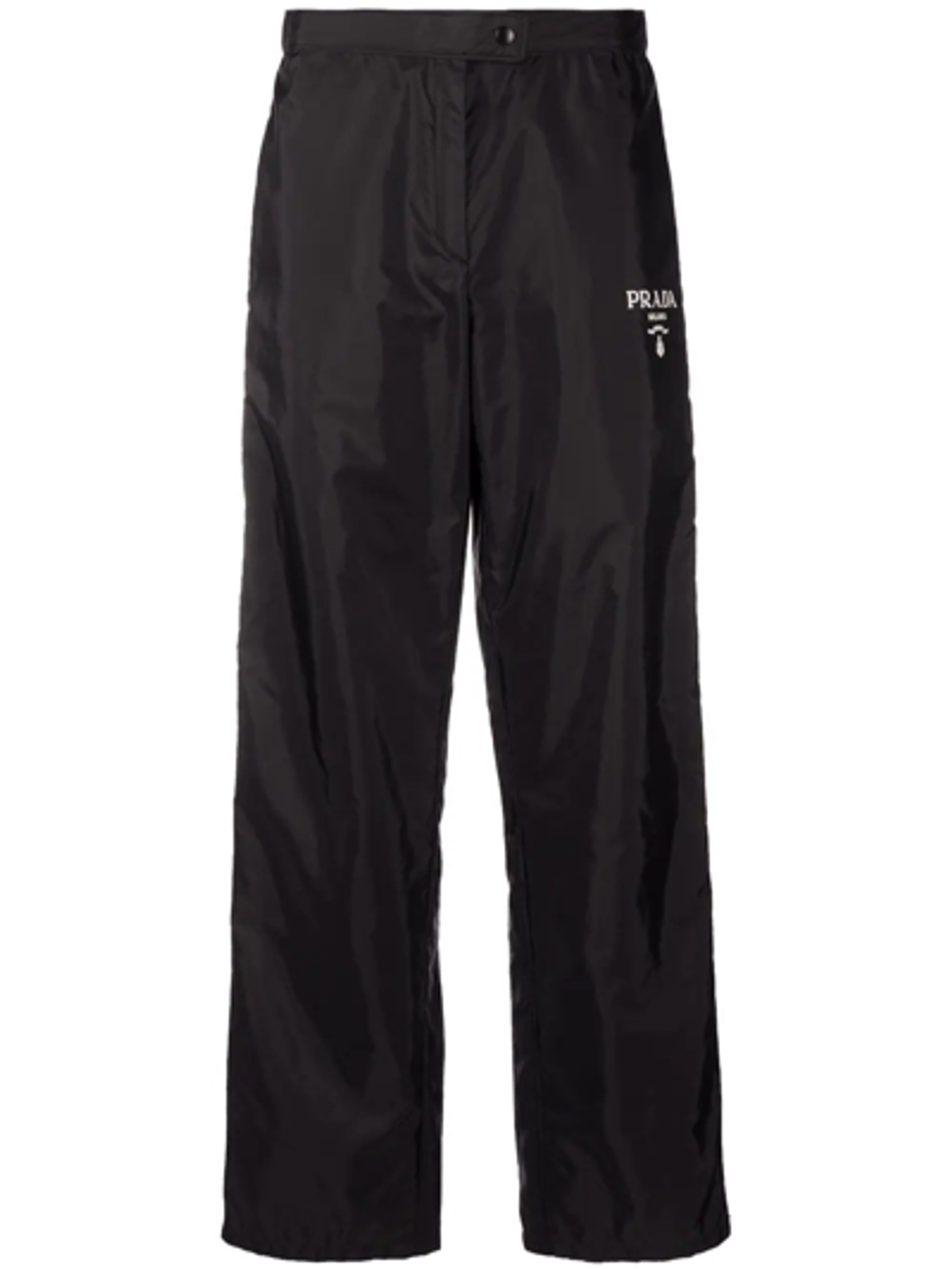 Prada Re-Nylon Side Stripe Black Track Pants | WHAT’S ON THE STAR?