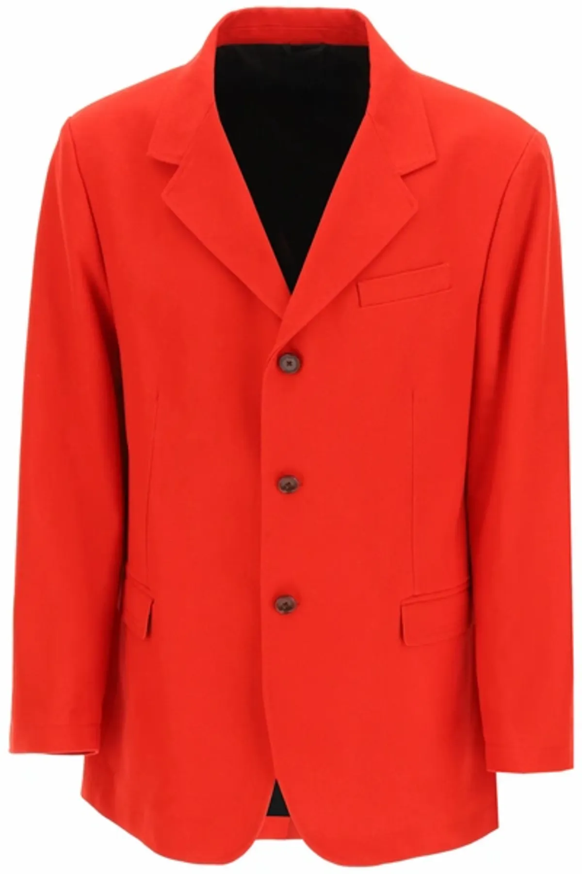 Raf Simons Oversized Cotton Red Jacket | WHAT’S ON THE STAR?