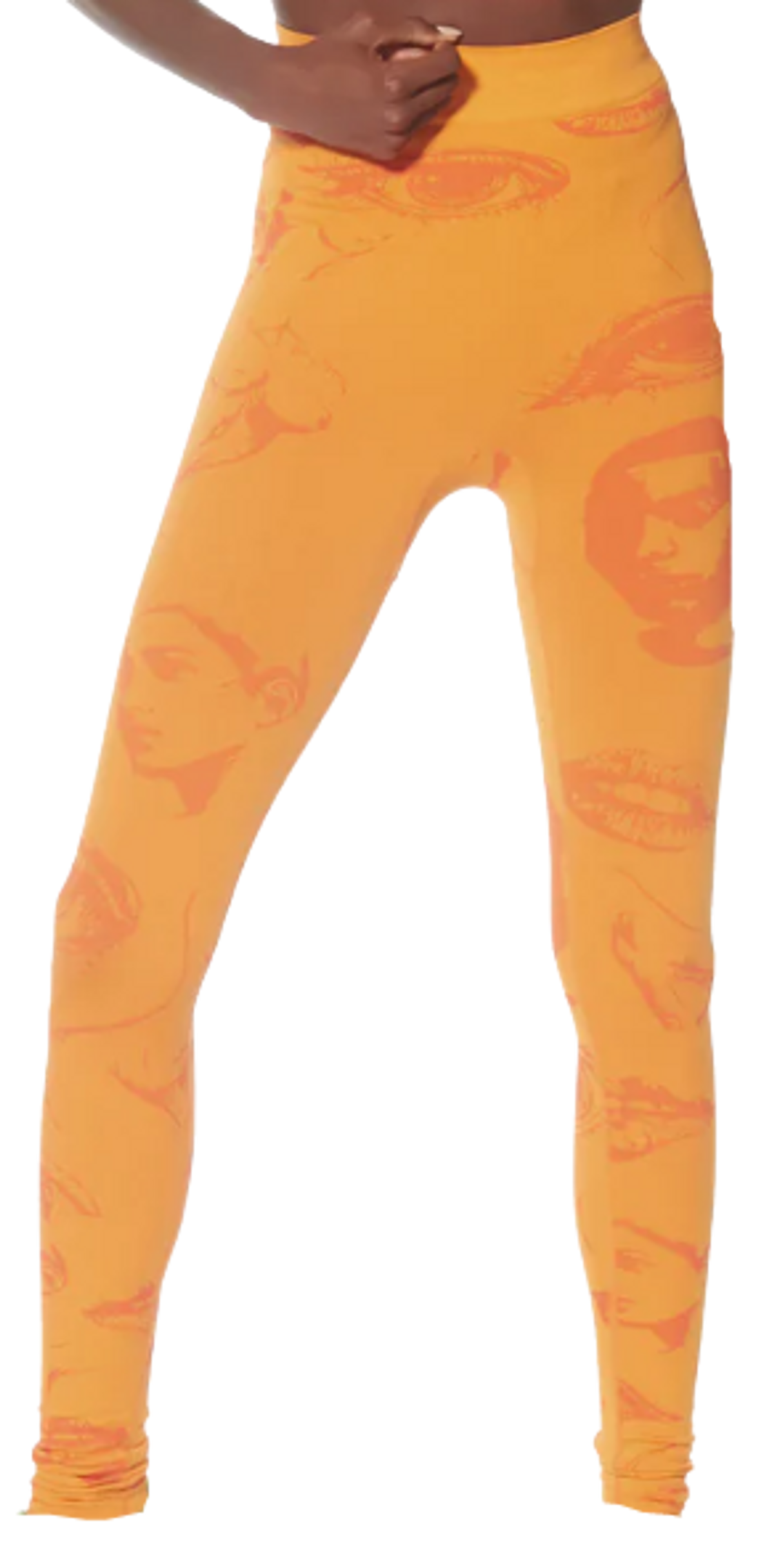 Lapp Faces Seamless Tangerine Leggings | WHAT’S ON THE STAR?