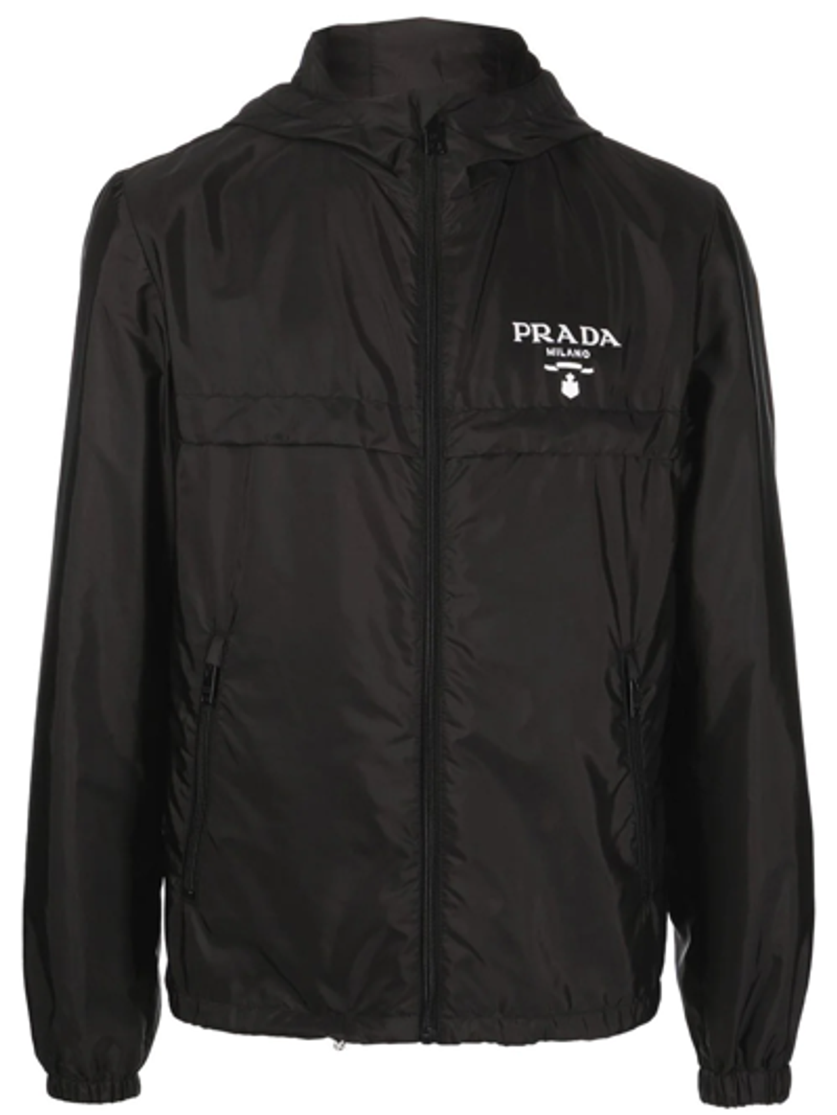 Prada Black Hooded Zip-Up Jacket | WHAT’S ON THE STAR?