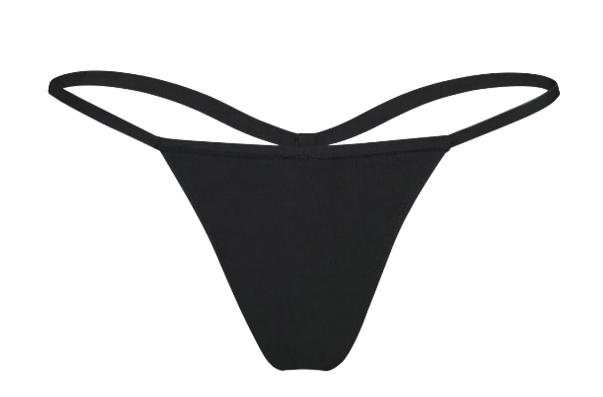 Skims Cotton Jersey T-String Soot Thong | WHAT’S ON THE STAR?