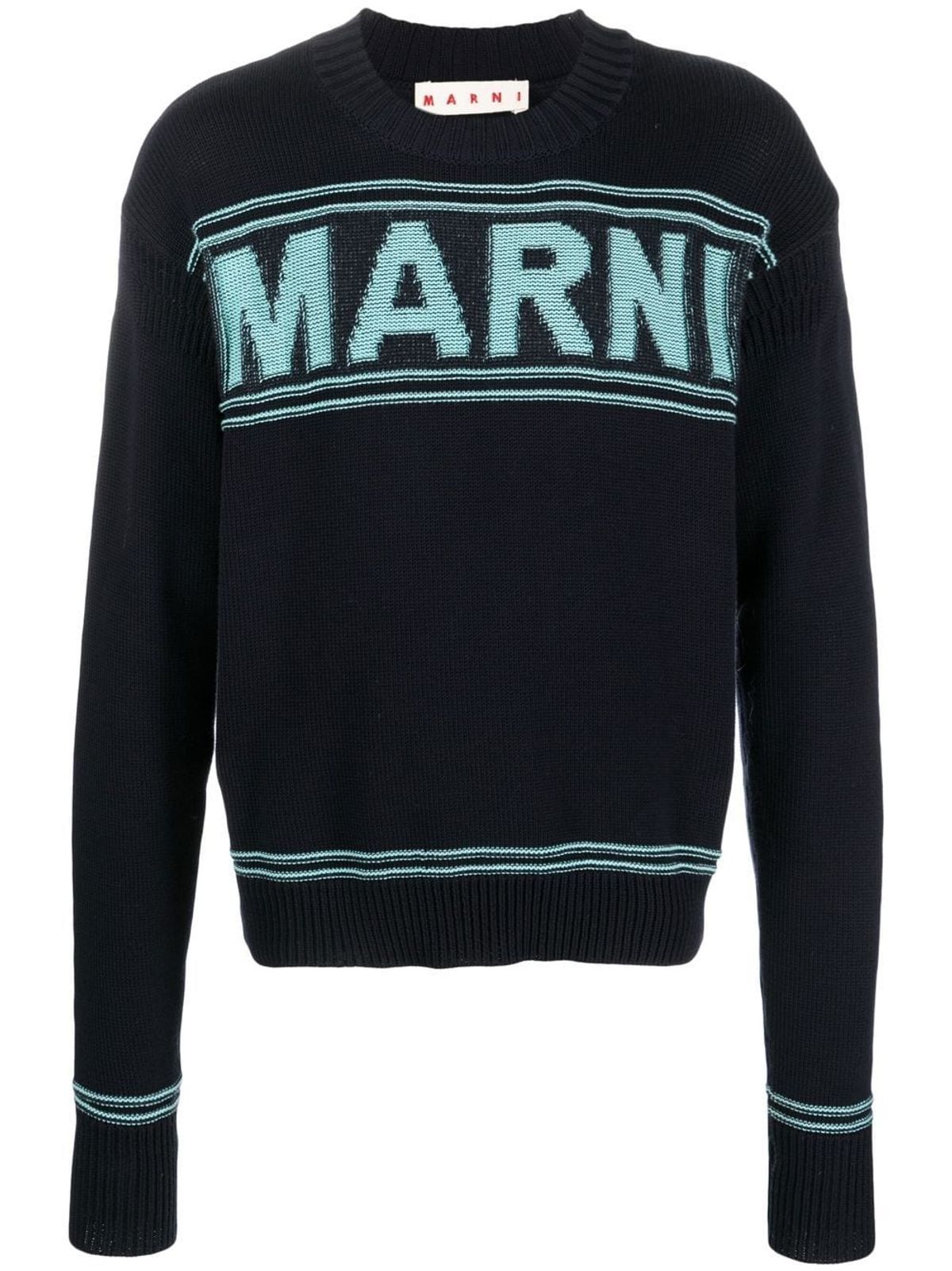 Marni Logo-Intarsia Cotton Jumper | WHAT’S ON THE STAR?