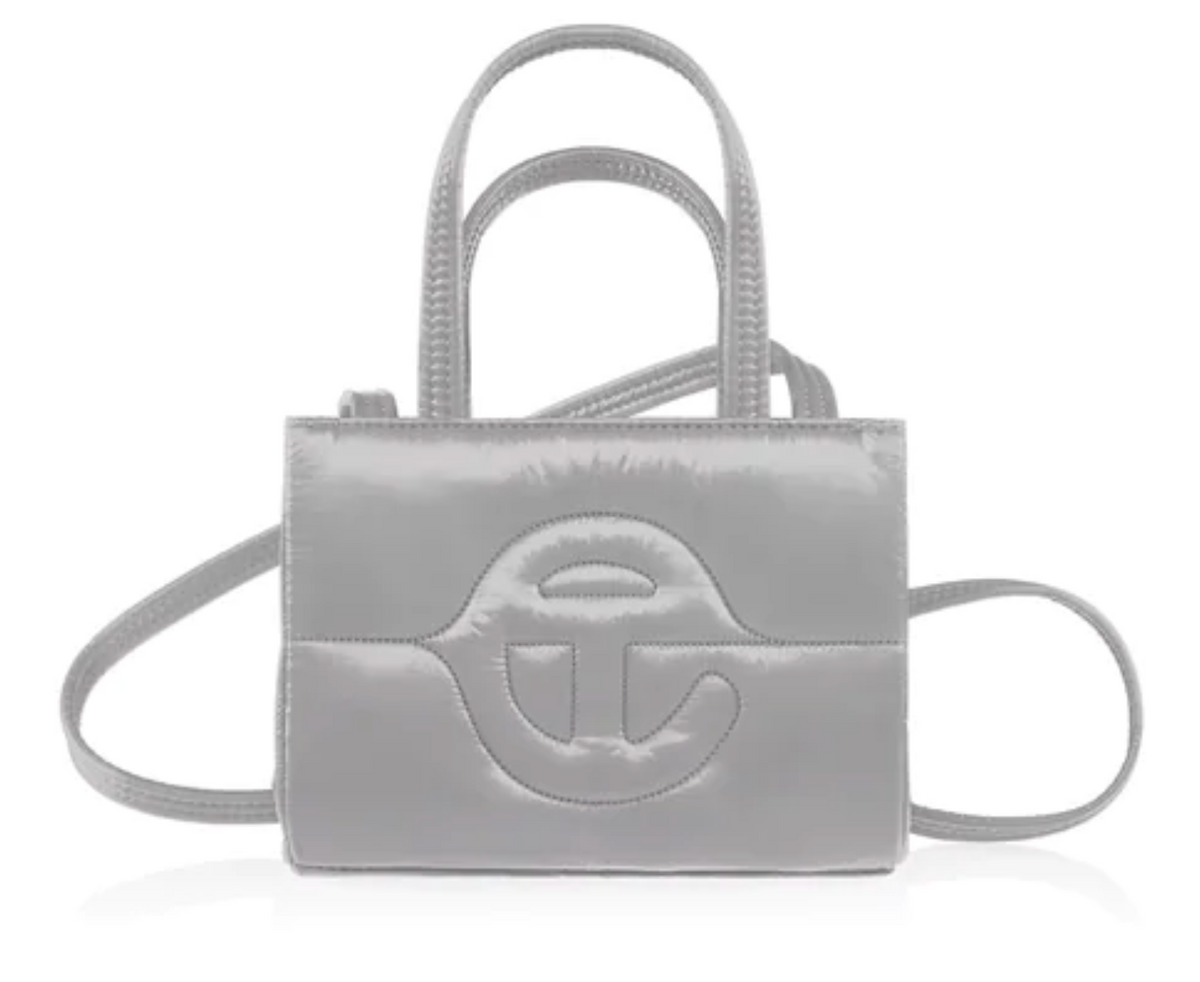 Telfar Small Grey Puff Shopper Bag | WHAT’S ON THE STAR?