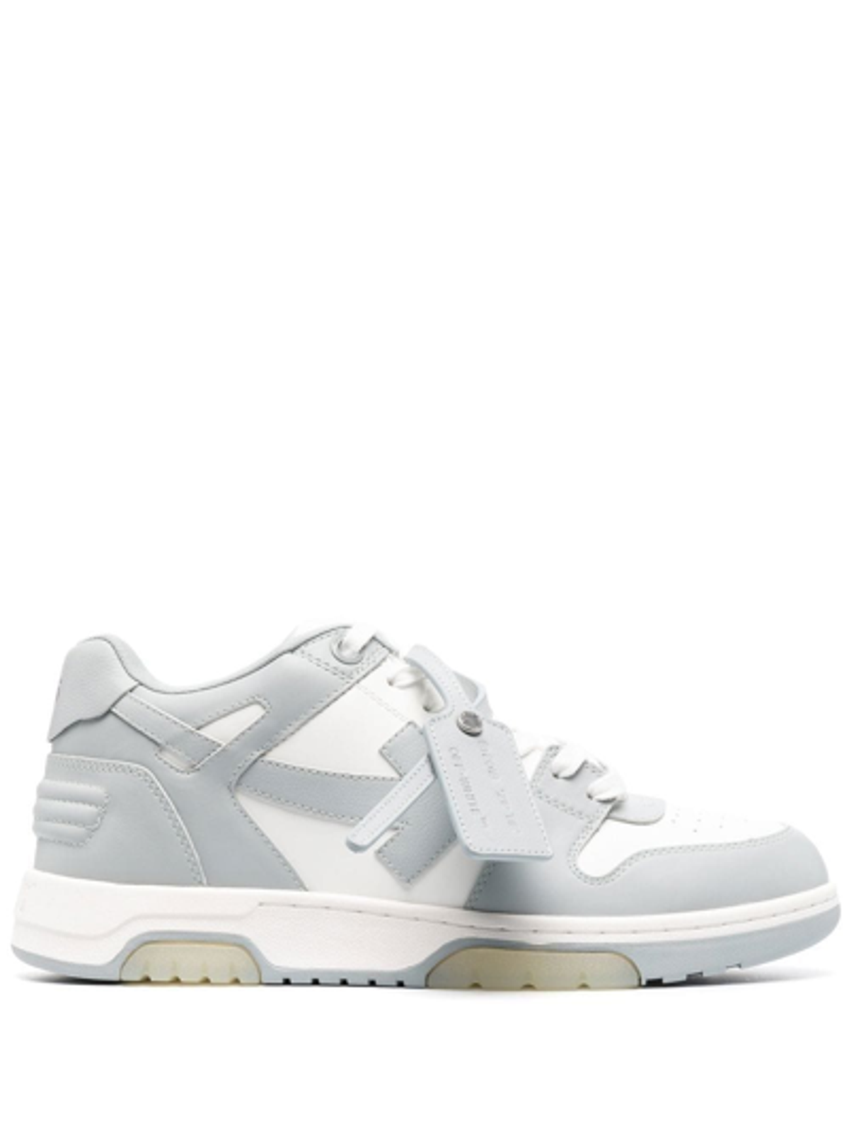 Off-White Arrows Motif Lace Up White Grey Sneakers | WHAT’S ON THE STAR?