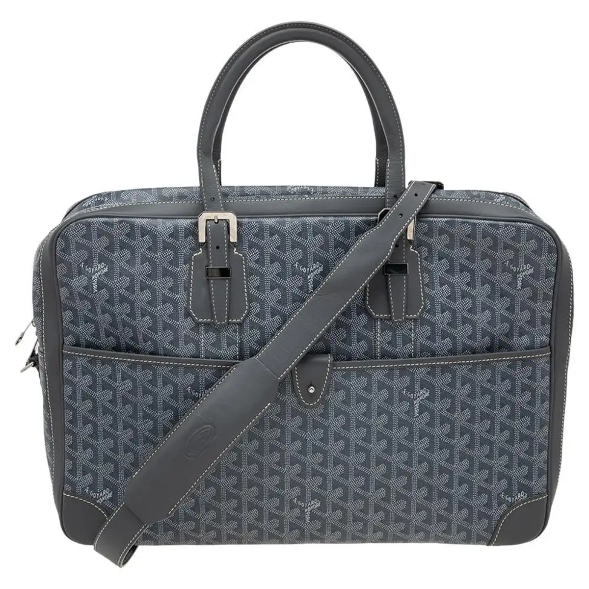 Goyard Grey Canvas And Leather Ambassade Briefcase | WHAT’S ON THE STAR?