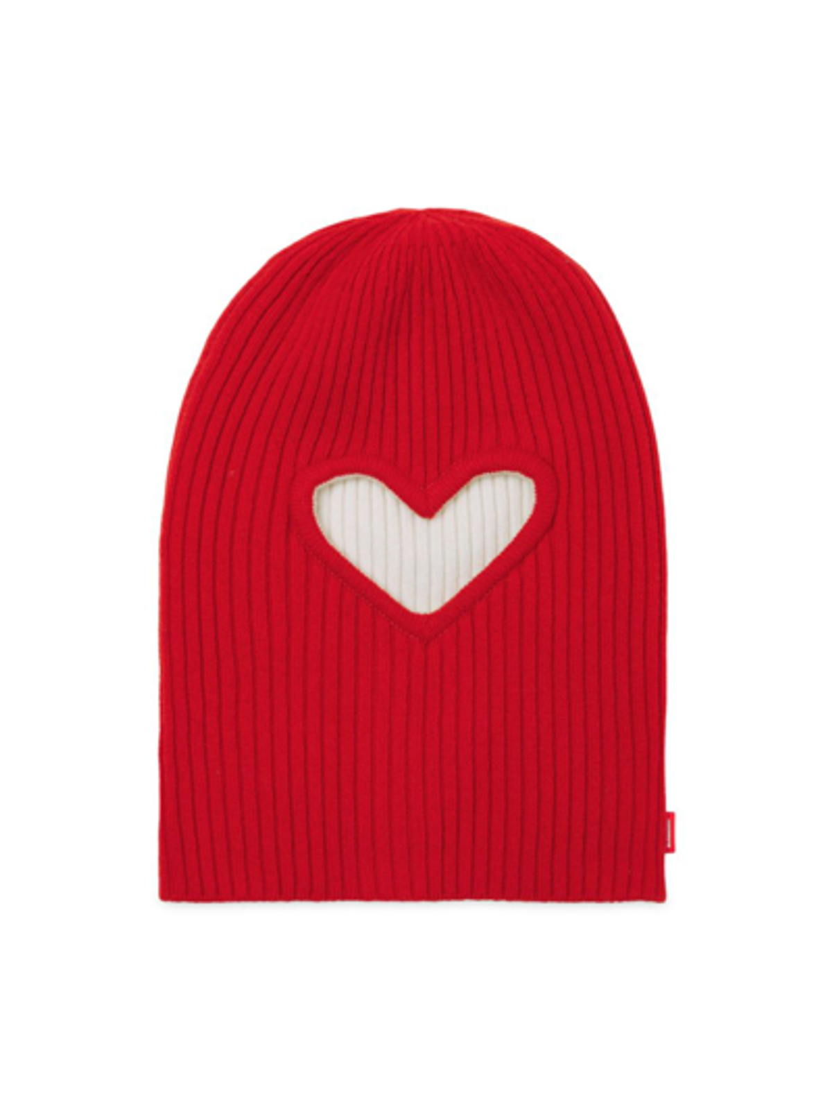 Burberry Wool Heart Bright Red Balaclava | WHAT’S ON THE STAR?