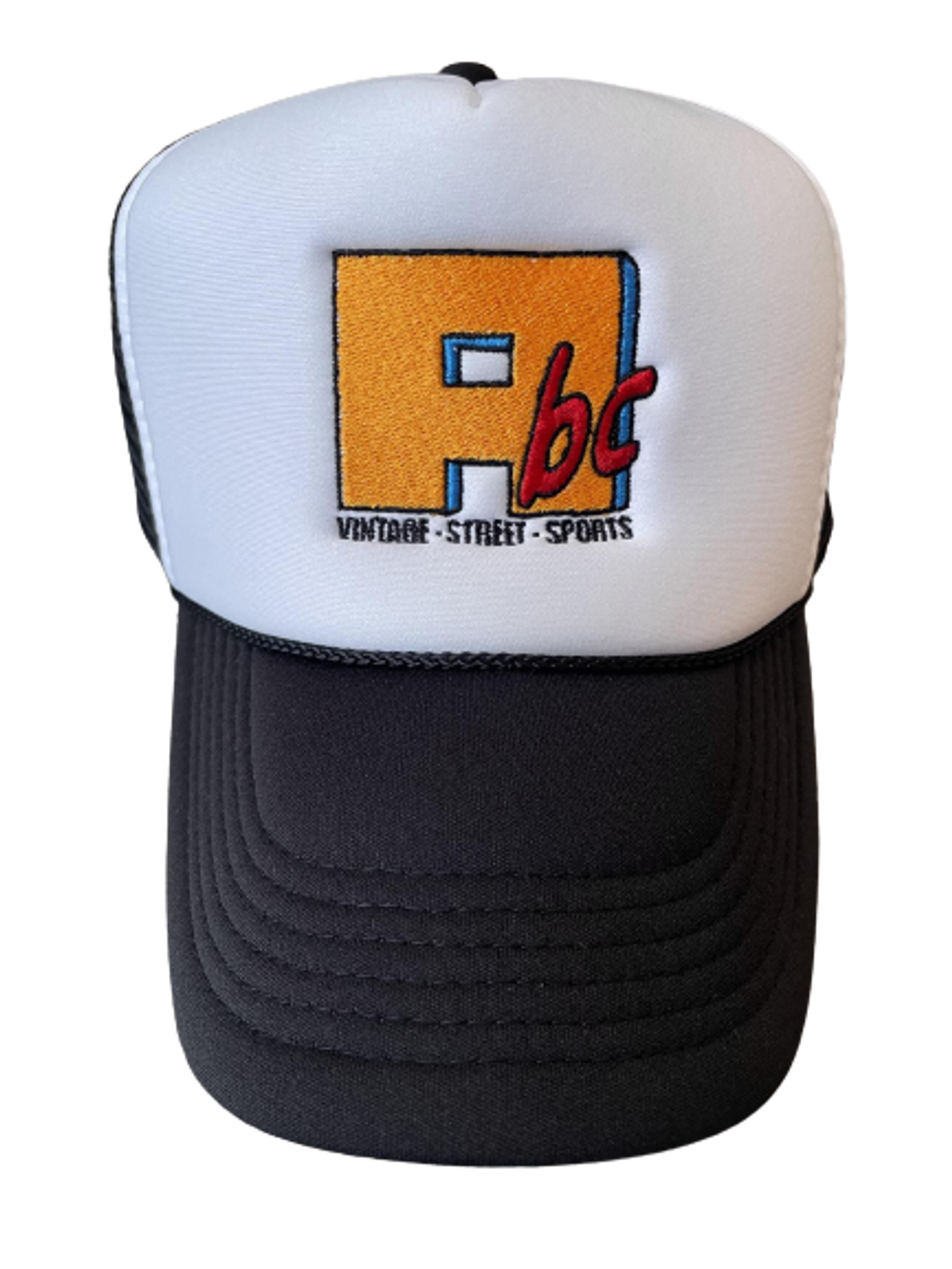 ABC Vintage White And Onyx Abc Trucker Cap | WHAT’S ON THE STAR?
